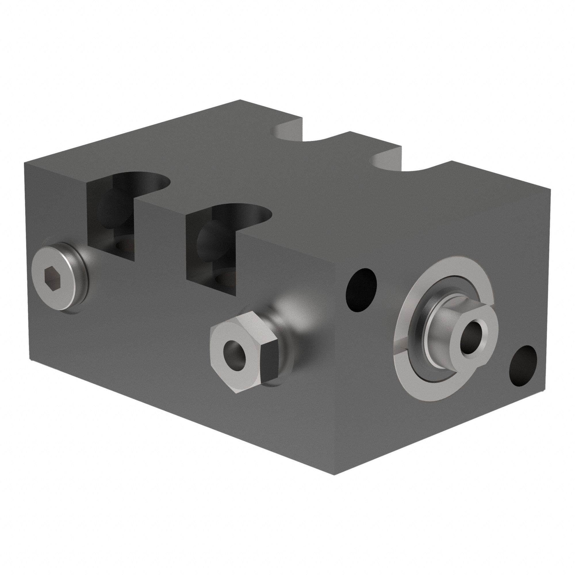 ENERPAC, Single Acting, 3,800 lbf Nominal Capacity, Block Hydraulic ...