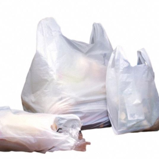 0.5 mil Thick, 22 in Ht, Shopping Bag - 875CK5|CT1923WD - Grainger