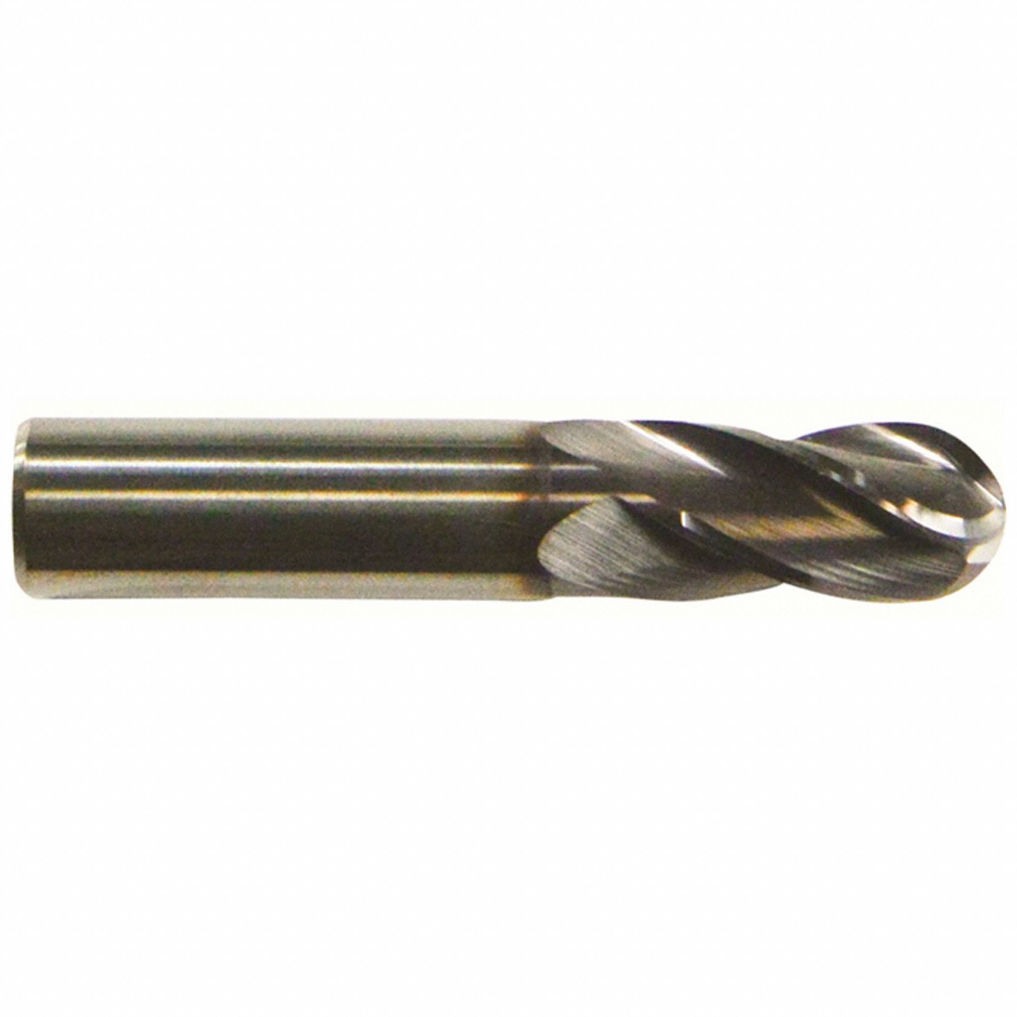 CLEVELAND, Carbide, TiAlN Coated, Ball End Mill - 33GL89|C83562 - Grainger