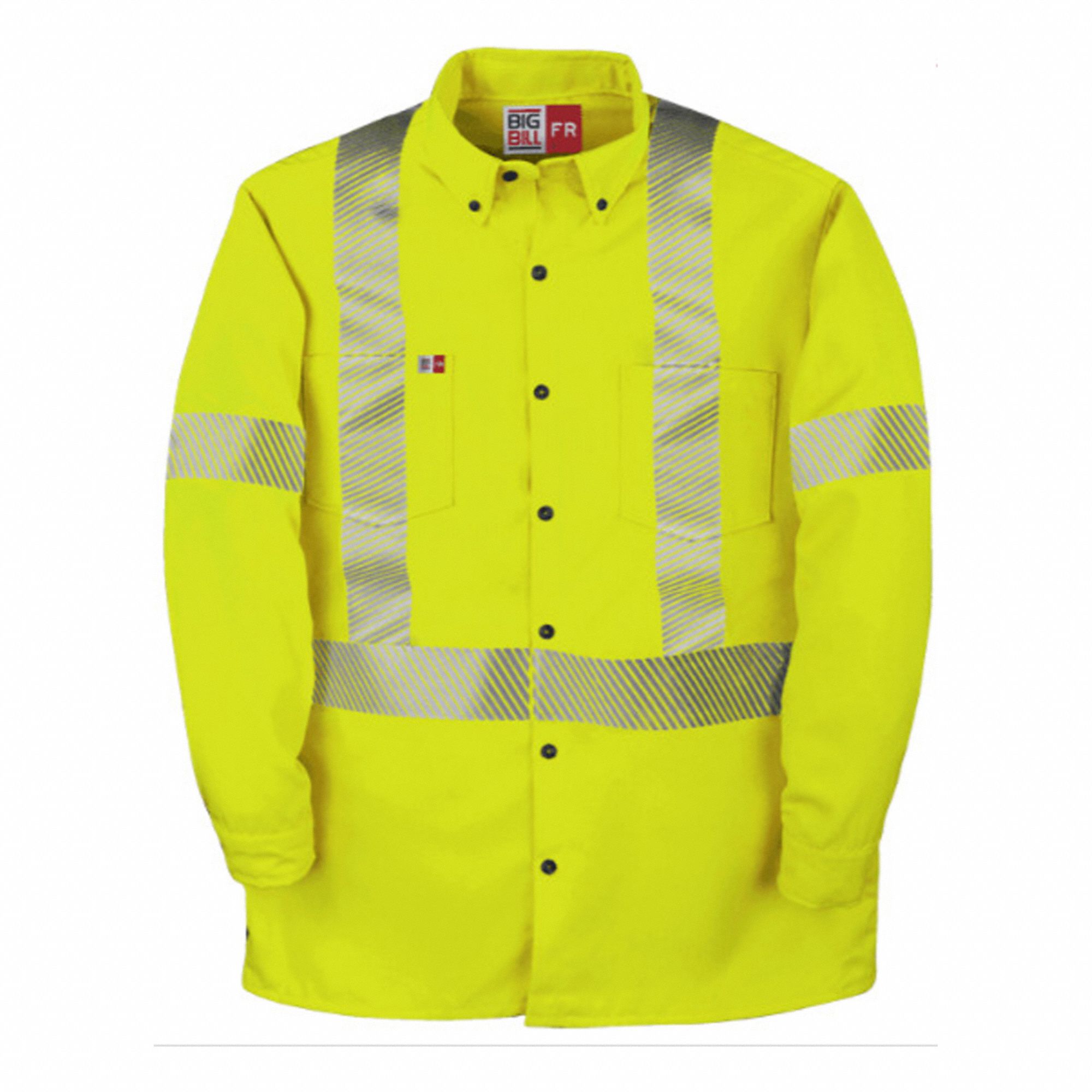 BIG BILL FLAME RESISTANT SHIRT,SZ 3XL,YELLOW - Arc Flash & Flame ...