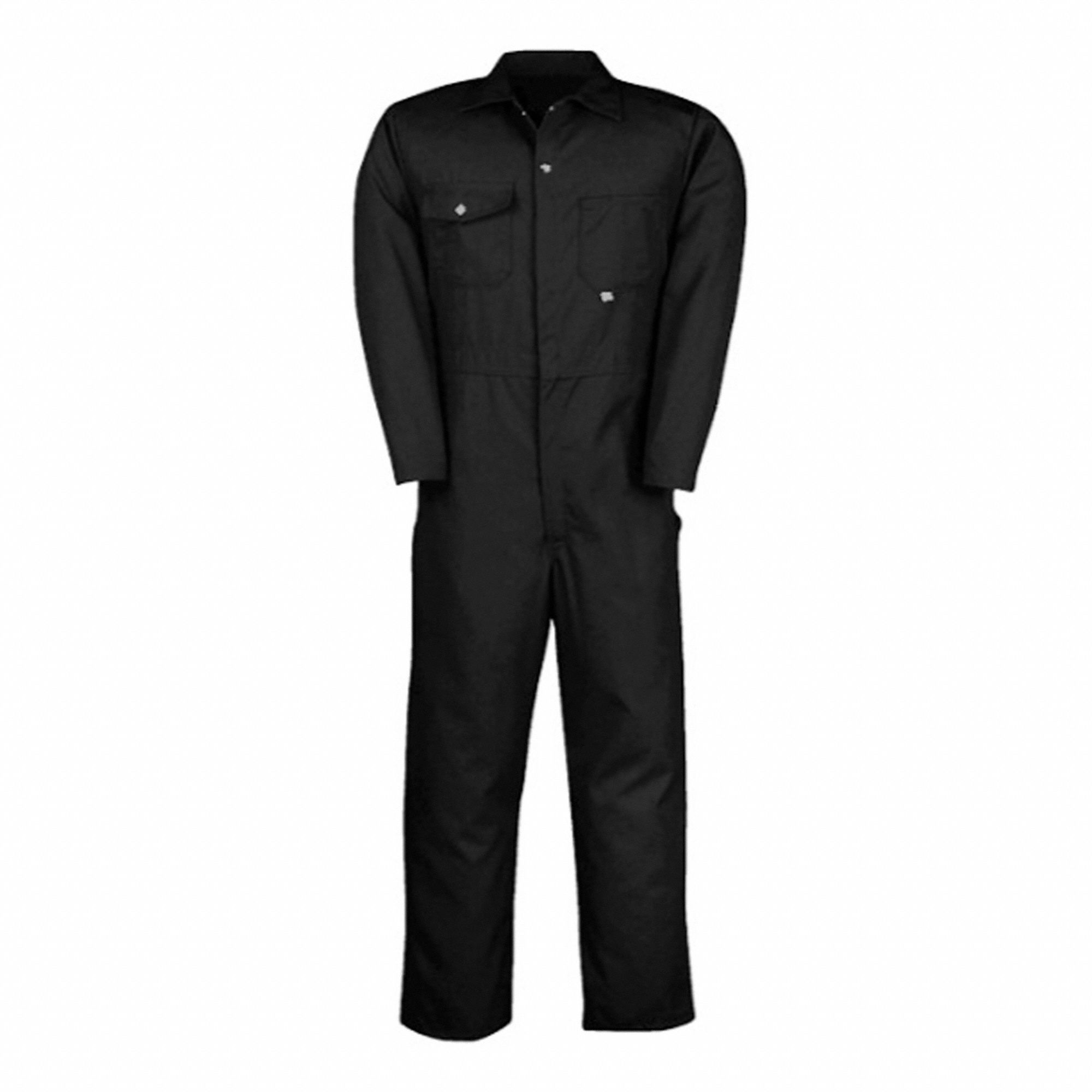 BIG BILL 429 COVERALLS, BLACK, 35% COTTON/65% POLYESTER, 5 FT 8 IN TO 6 ...