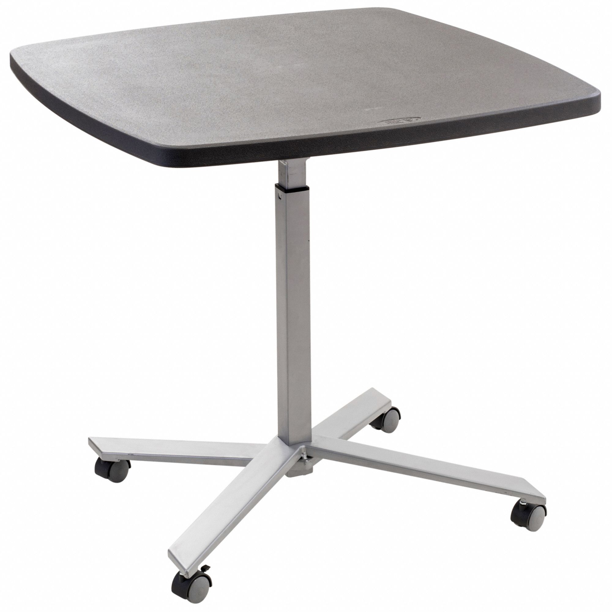 NATIONAL PUBLIC SEATING, Plastic, Charcoal, Cafe/Breakroom Table ...