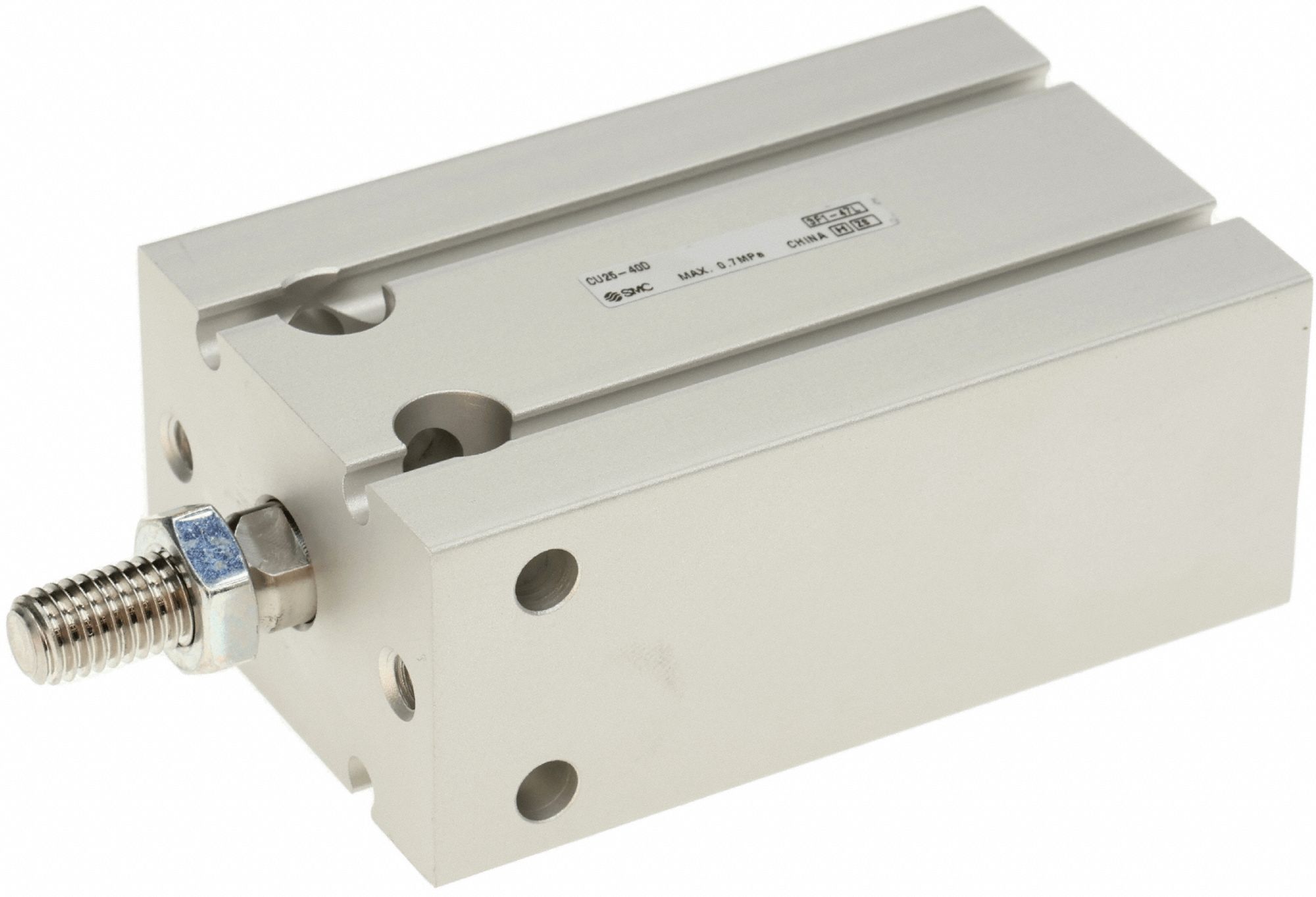 SMC, 25 mm Bore Dia, 20 mm Stroke Lg, Compact Cylinder - 826EN2|CU25-20D - Grainger