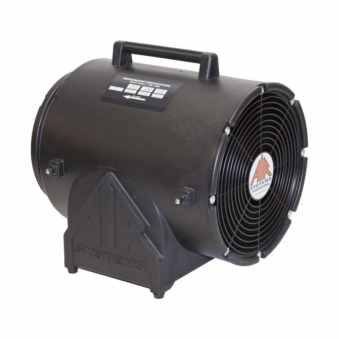 AIR SYSTEMS INTERNATIONAL, 230 V AC, 12 in Duct Dia, Confined Space Fan ...
