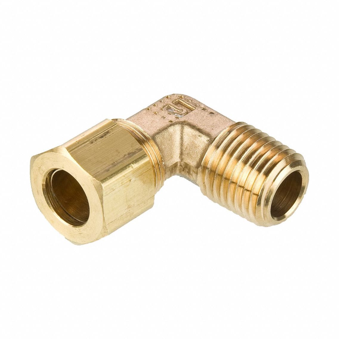 PARKER, 1/4 in OD x 1/8 in Pipe Fitting Size, Compression x MNPT ...