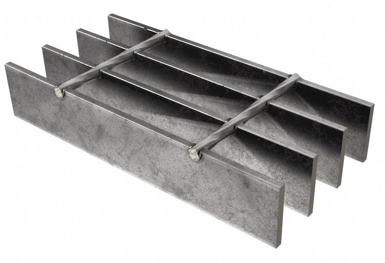 Smooth, Galvanized, Carbon Steel Bar Grating - 812H07|J27-G-31X48 ...