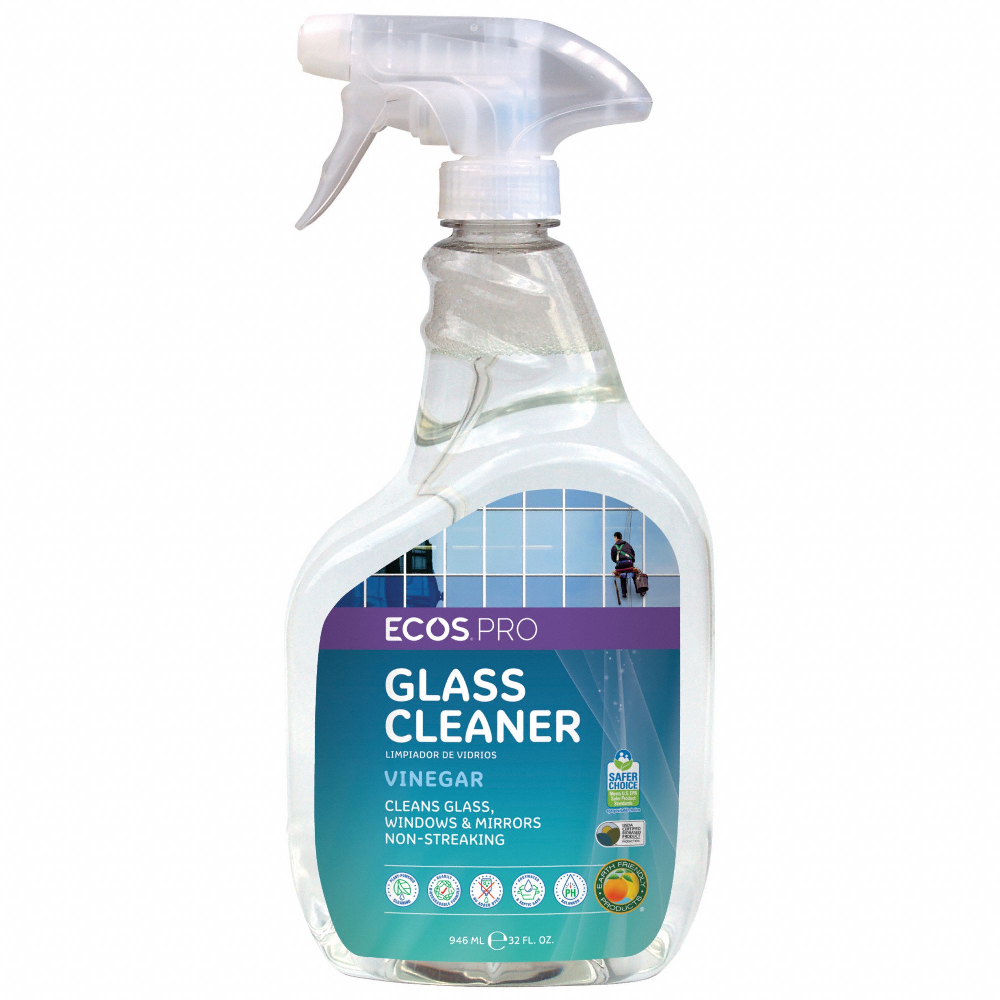 ECOS PRO, Liquid, Trigger Spray Bottle, Glass Cleaner - 795CV3|PL9300/6 ...