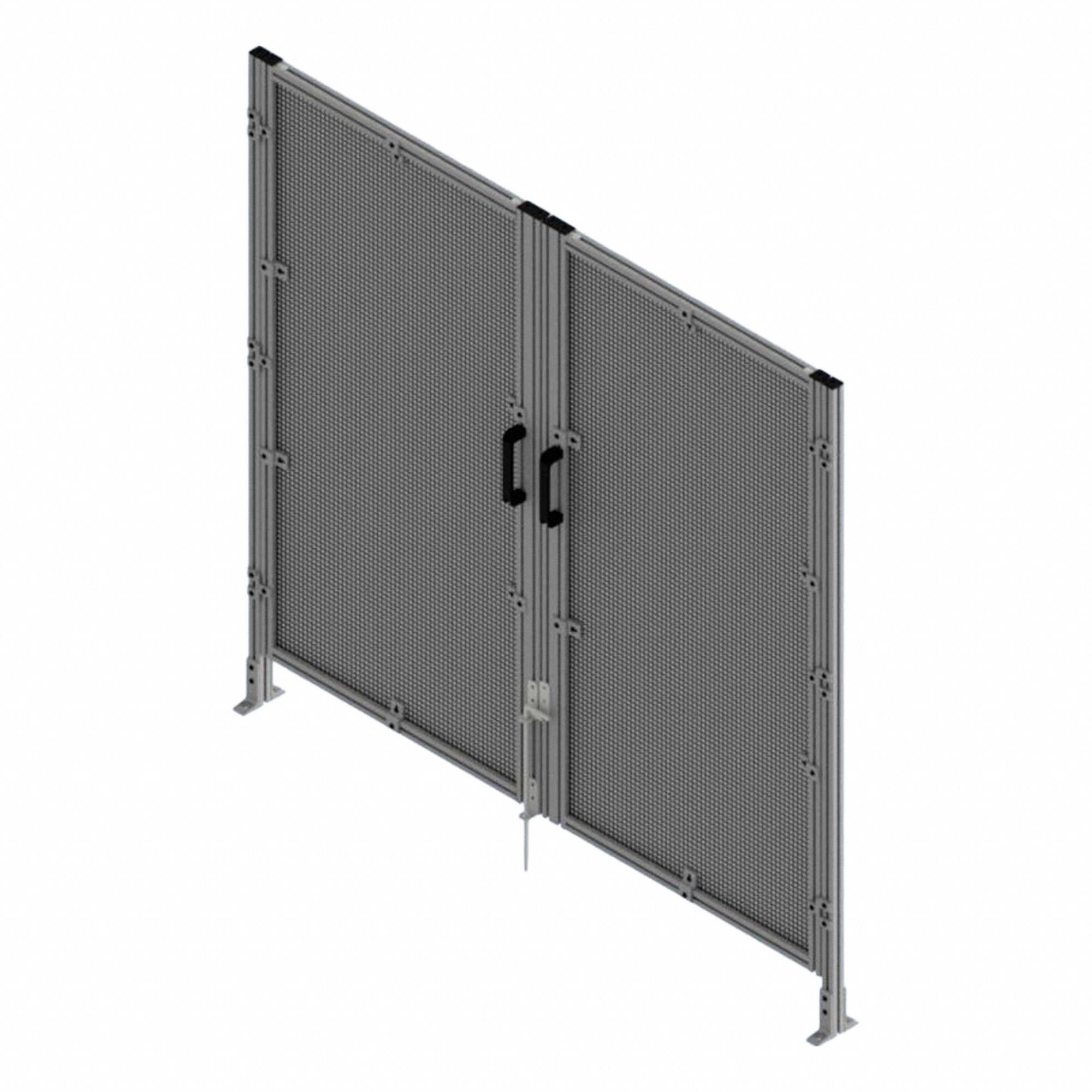 Stand-Alone, Gray, T-Slot Framing System Door - 904XK6|47798 - Grainger