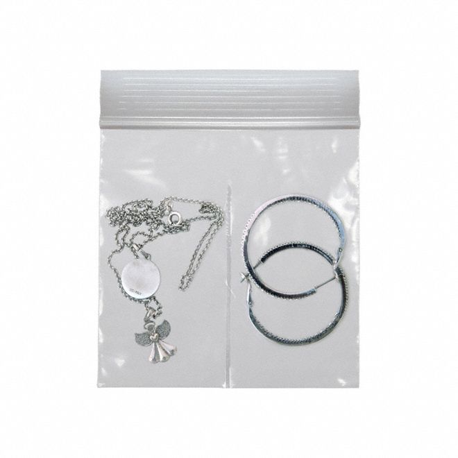 2 mil Thick, 7 1/2 in Wd, Reclosable Bag - 824XA4|G7.5x4COMP - Grainger