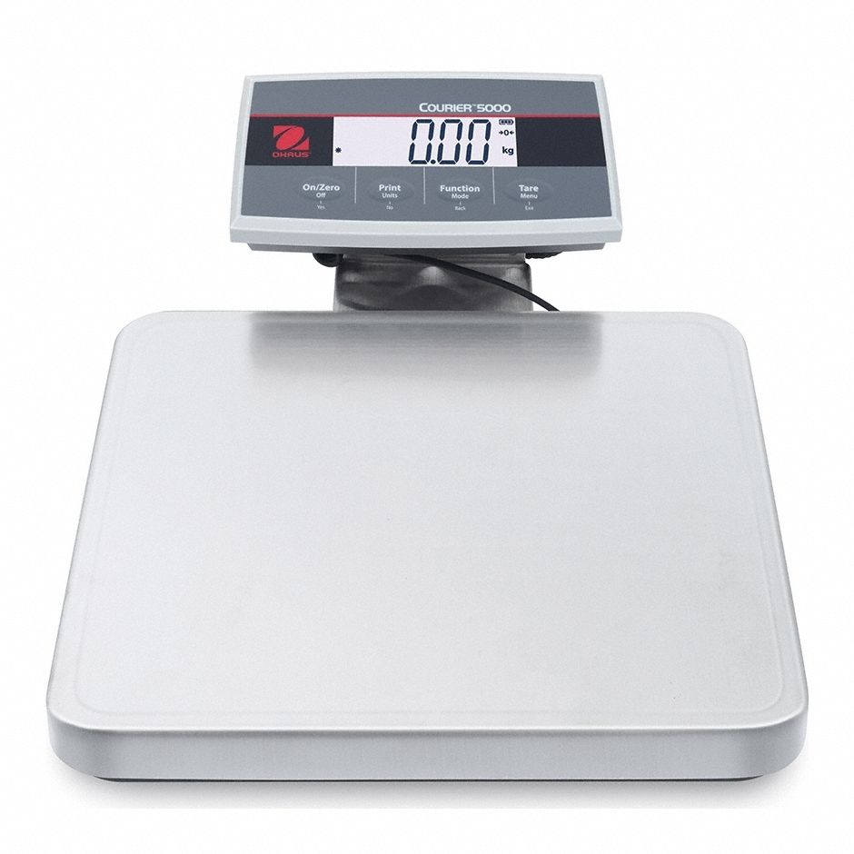 OHAUS, 100 lb Wt Capacity, 12 5/8 in Weighing Surface Dp, Bench Scale ...