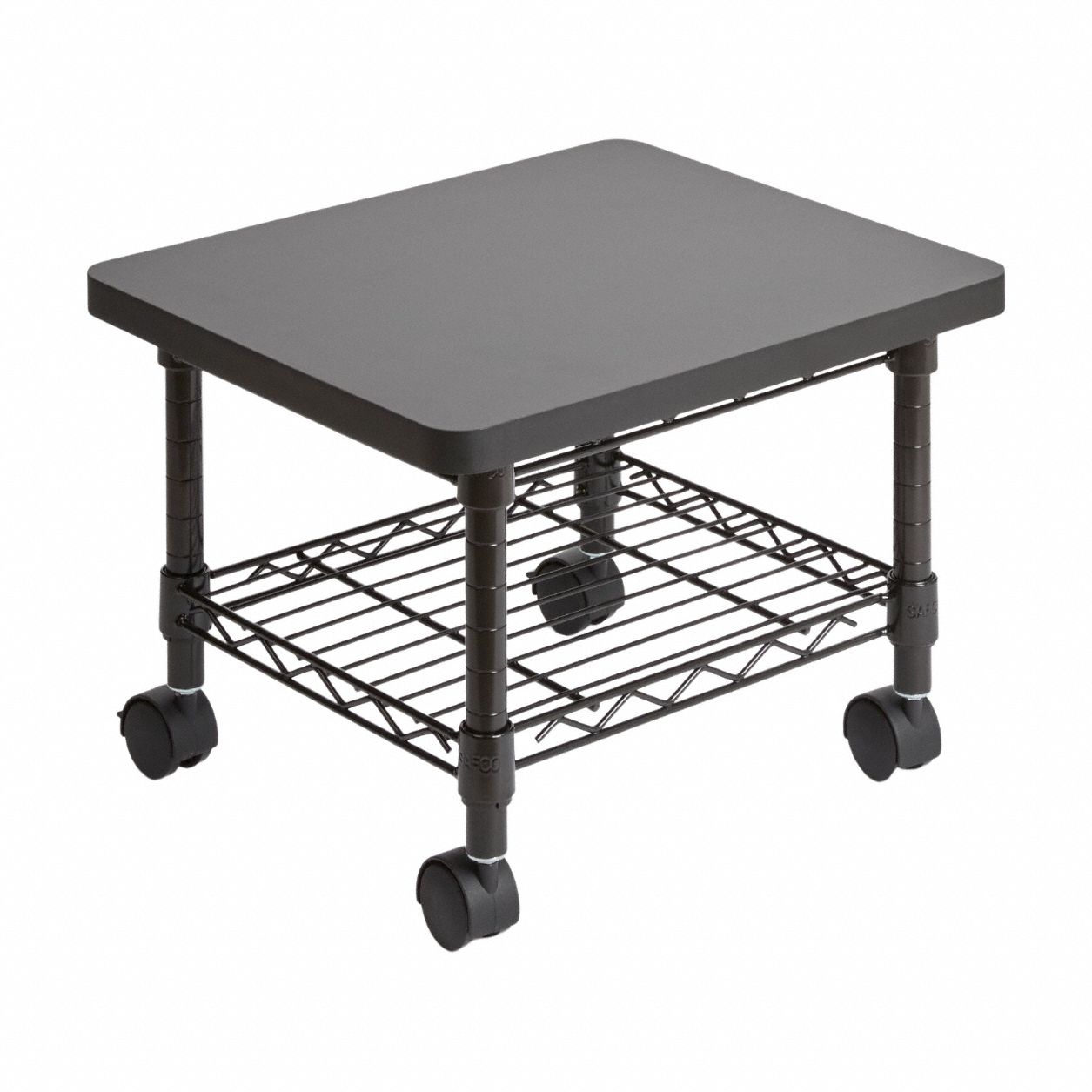 SAFCO, Black, 13 1/2 in Overall Ht, Fax/Printer Stand - 619V95|5206BL ...