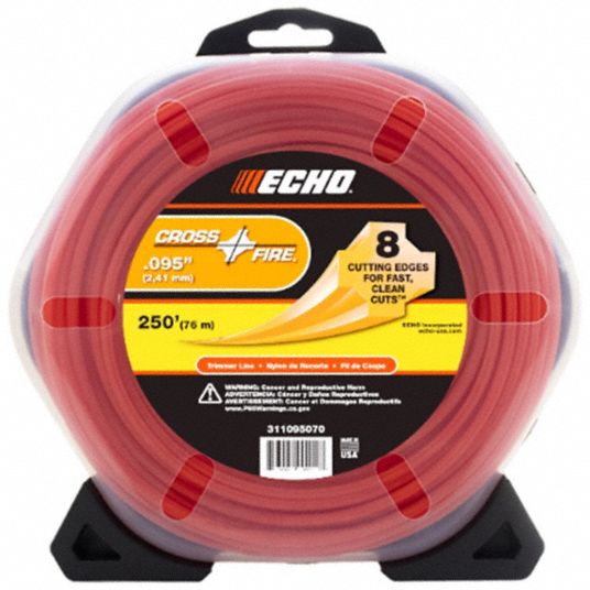 ECHO, 0.095 in Dia, 250 ft Overall Lg, String Trimmer Line - 799YZ9 ...