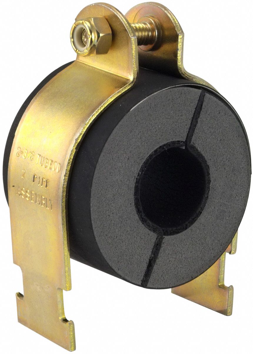 Zinc-Plated Steel, For 2 in Pipe, Insulated Strut Clamp - 802T18 ...