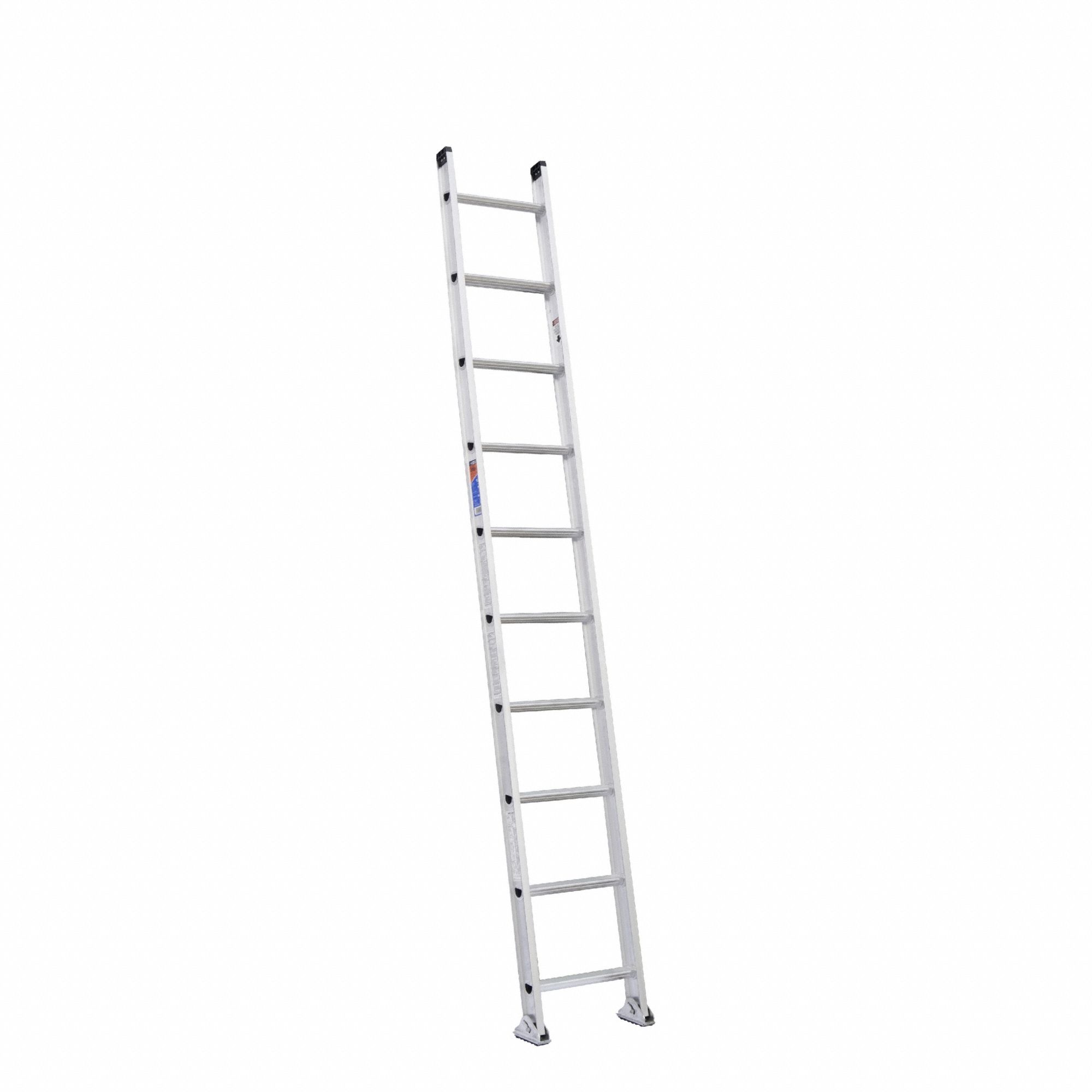WERNER, 10 ft Ladder Size, Aluminum, Straight Ladder - 3AZU8|D1510-1 ...