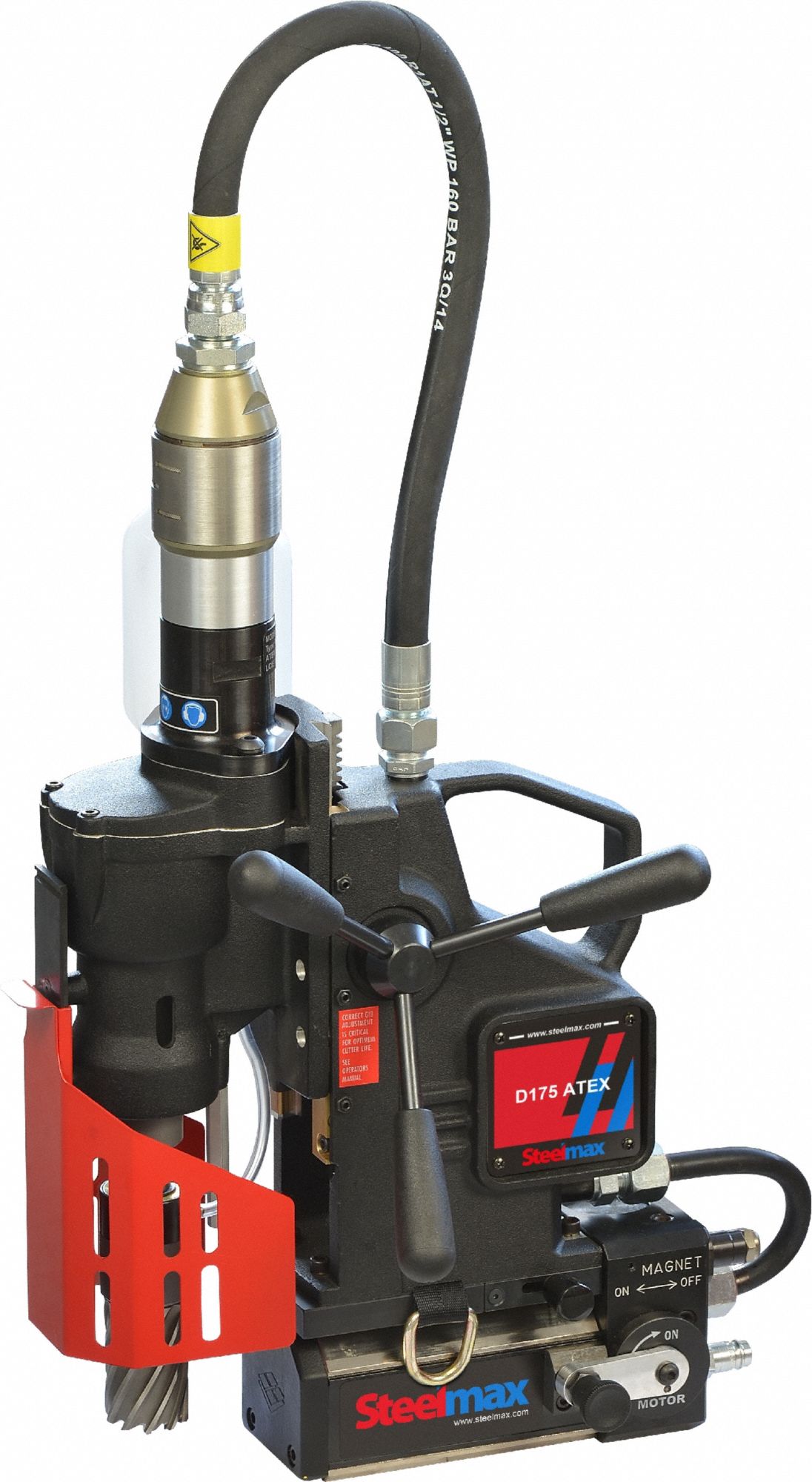 STEELMAX, Industrial Duty, 290 RPM Free Speed, Air Powered Magnetic ...