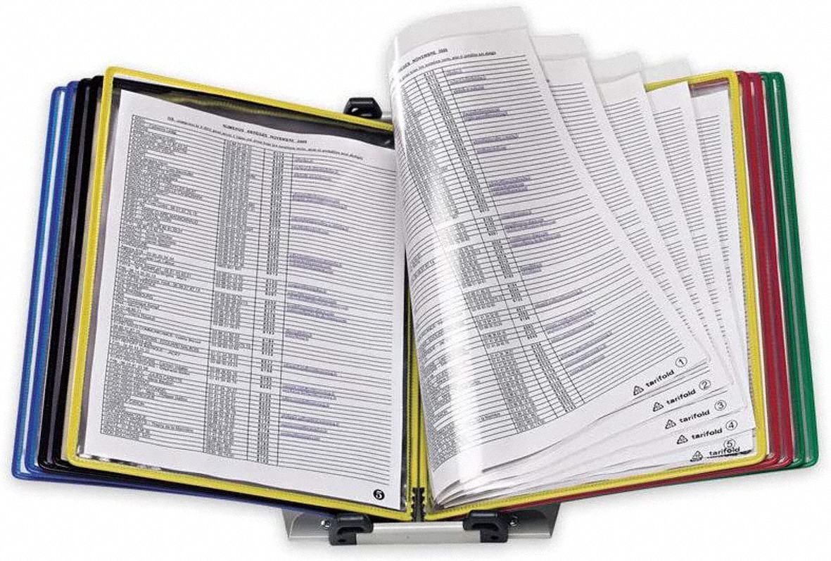 TARIFOLD, Desktop Mount, 12 1/2 in Ht, Document Display Kit - 1HEN5 ...