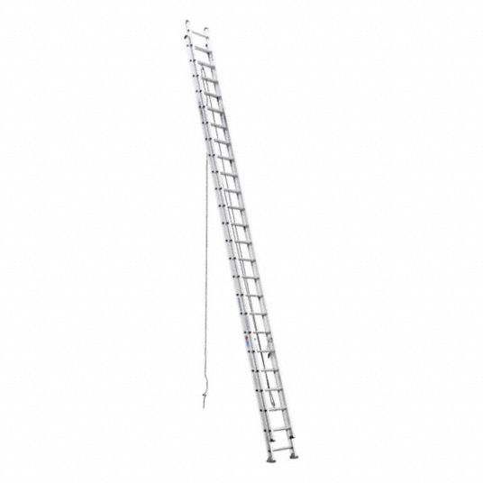 WERNER, 48 ft Ladder Size, Aluminum, Extension Ladder - 4XN96|D548-2 ...