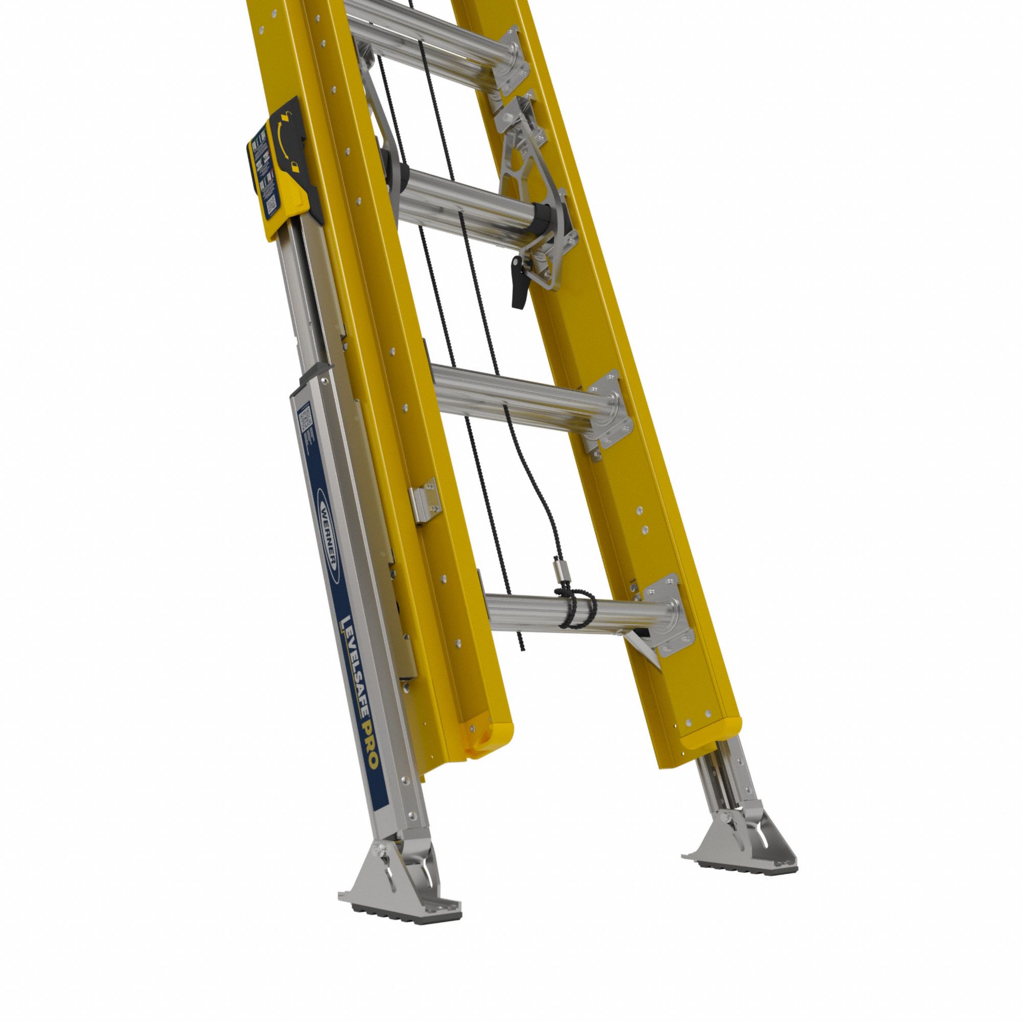 WERNER, 32 ft Ladder Size, Fiberglass, Extension Ladder - 898D79|D7132 ...