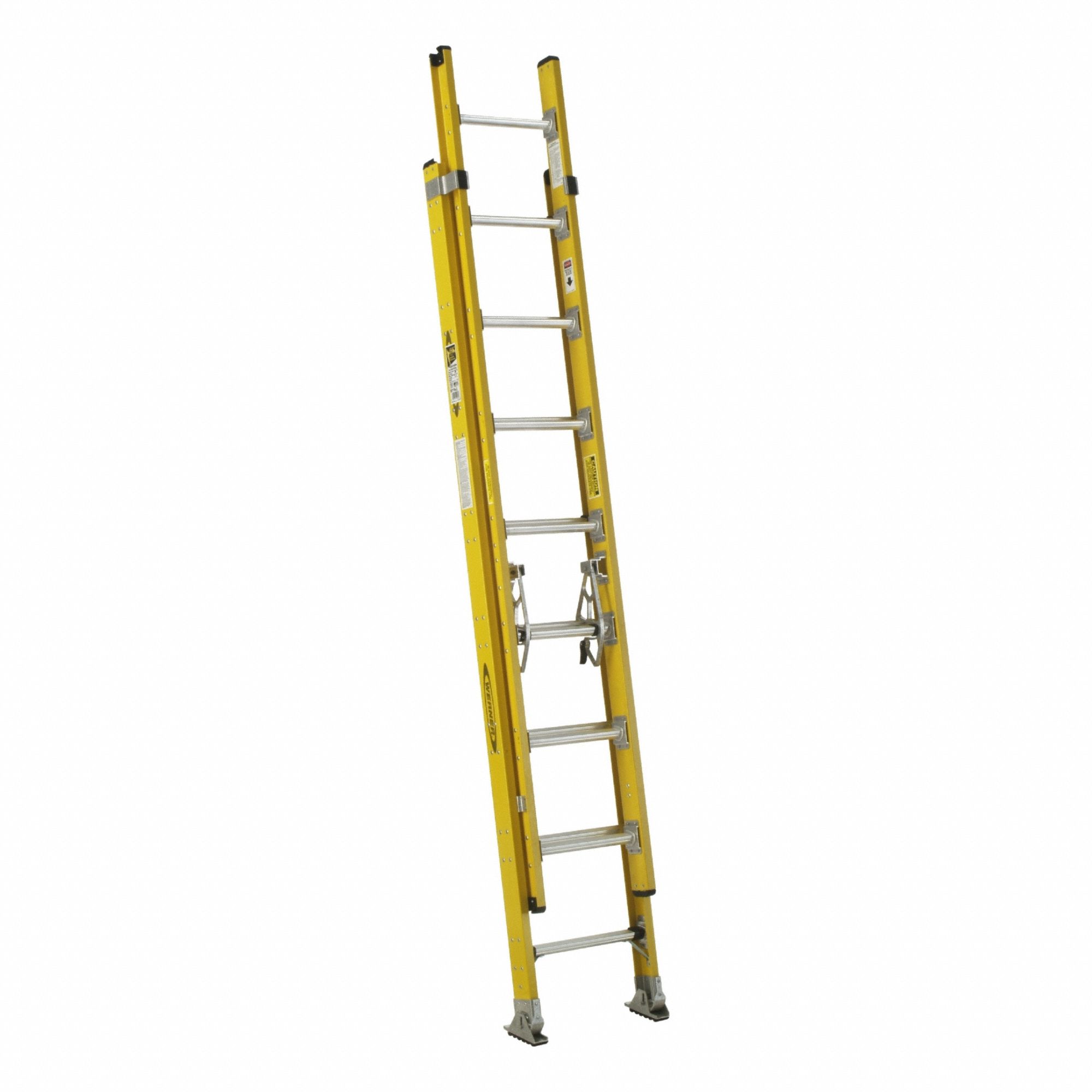 WERNER, 16 ft Ladder Size, Fiberglass, Extension Ladder - 4XN97|D7116-2 ...
