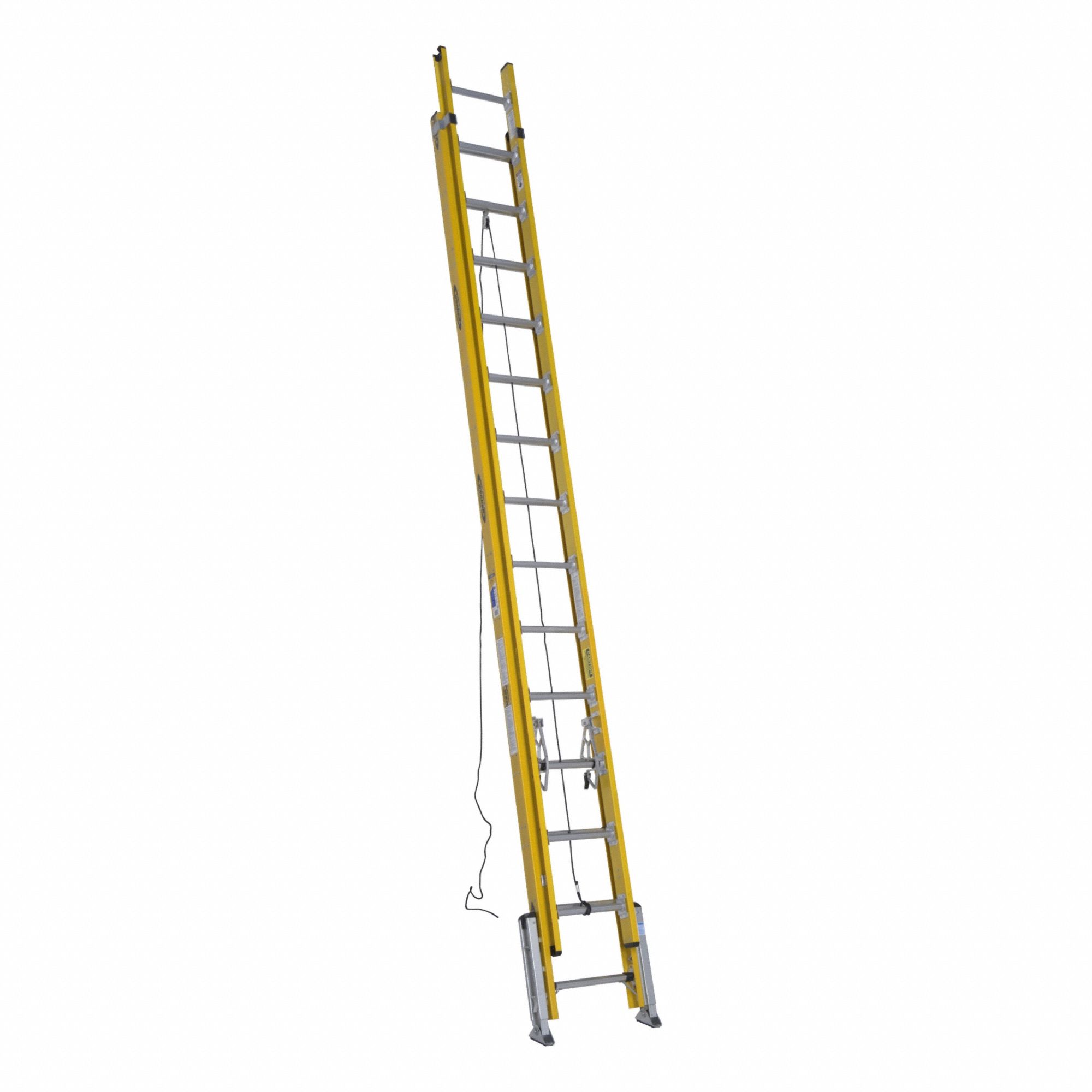 WERNER, 28 ft Ladder Size, Fiberglass, Extension Ladder - 3AZT4|D7128 ...