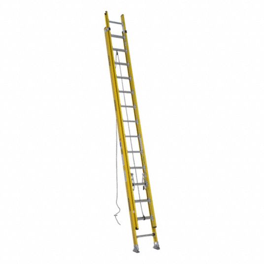 WERNER, 28 ft Ladder Size, Fiberglass, Extension Ladder - 4XP01|D7128-2 ...