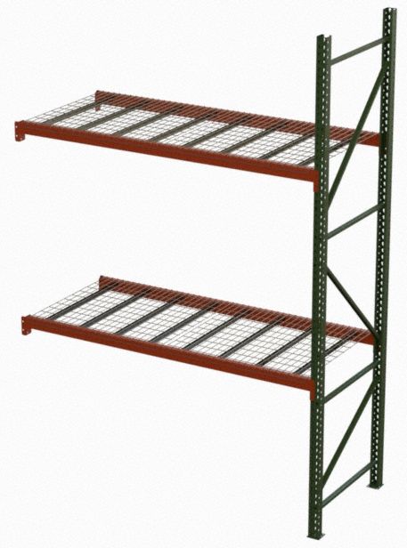 HUSKY RACK & WIRE, 123 in x 42 in x 16 ft, 16 ga Beams, Pallet Rack Add ...