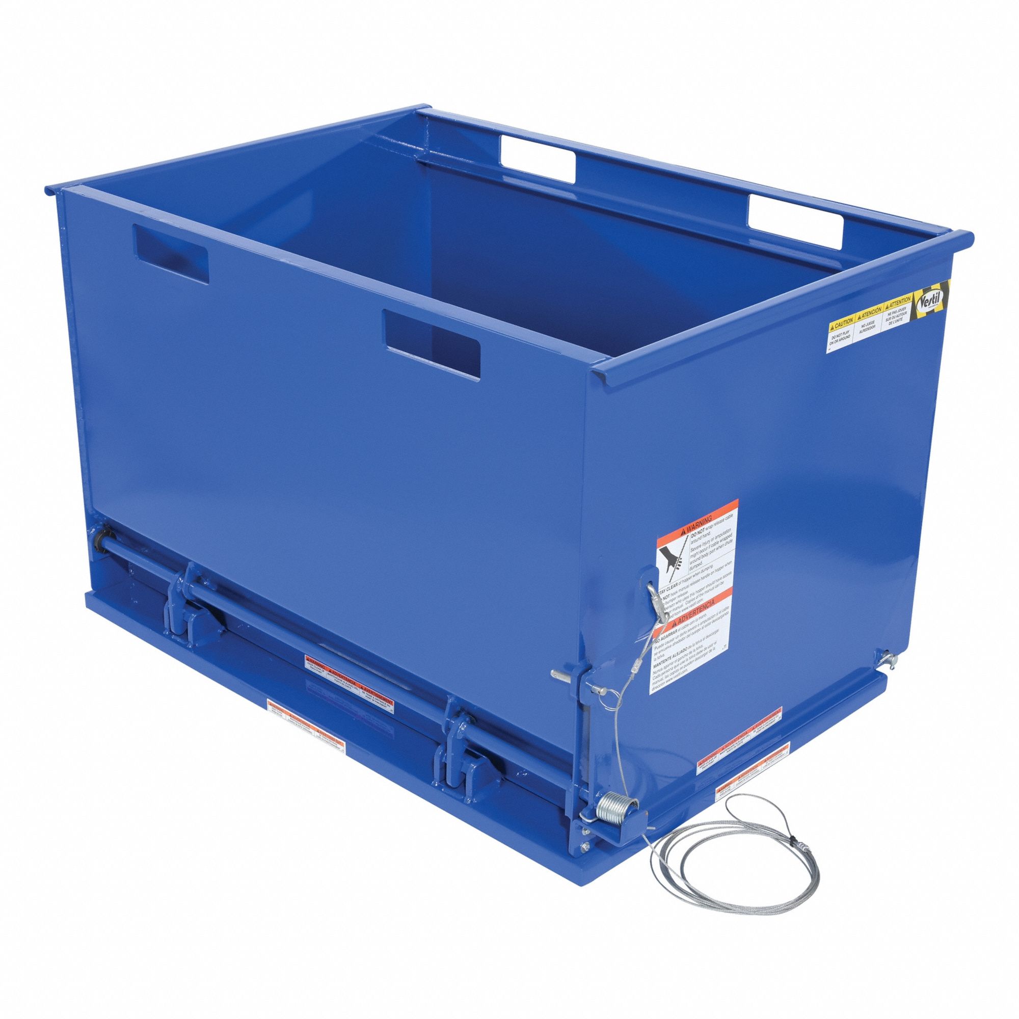 VESTIL, Std Hopper, Steel, Drop Bottom Hopper - 896C30|DBH-100-3 - Grainger