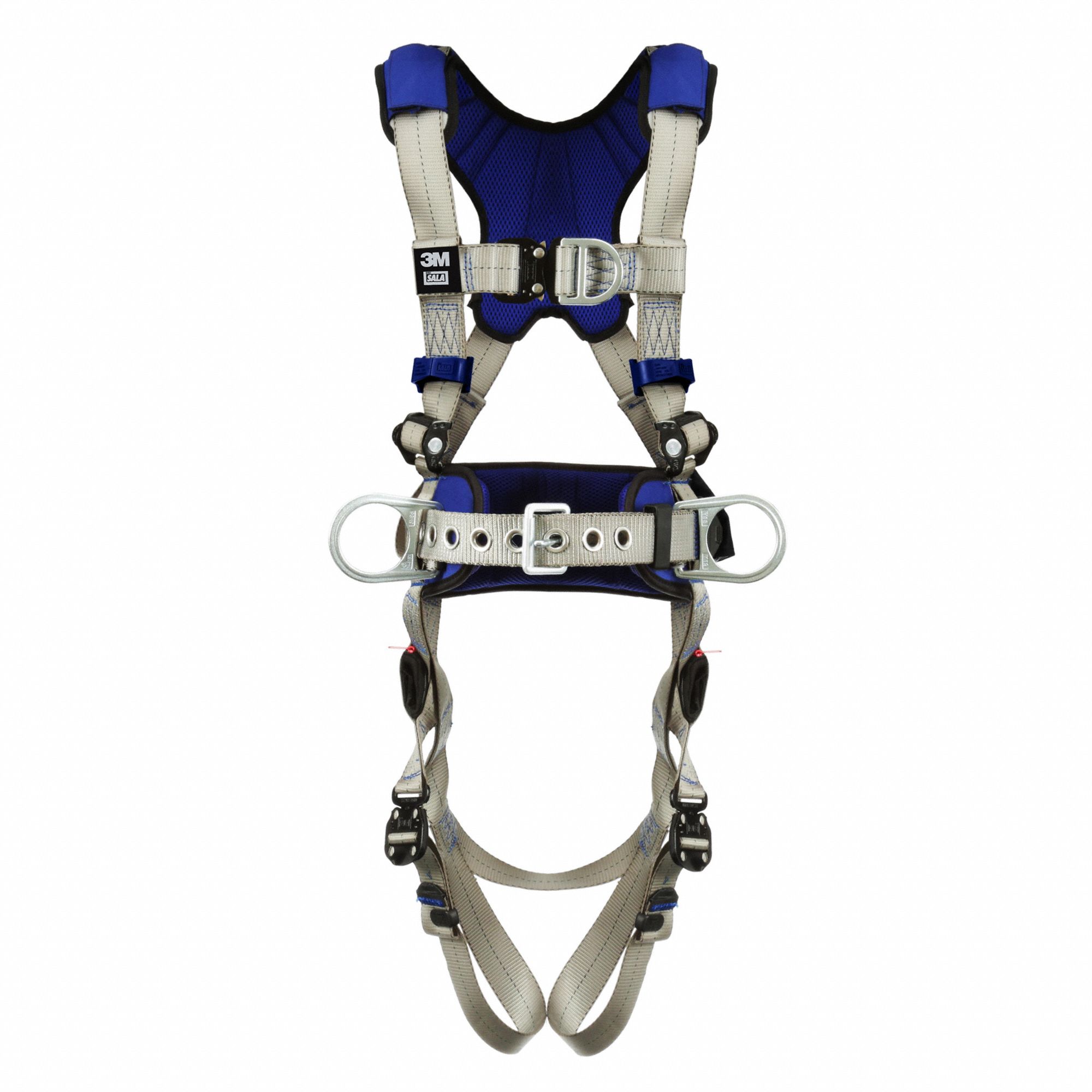 3M RFID HARNESS W/BELT, XL, 420 LBS, BACK/HIP D-RING - Safety Harnesses ...