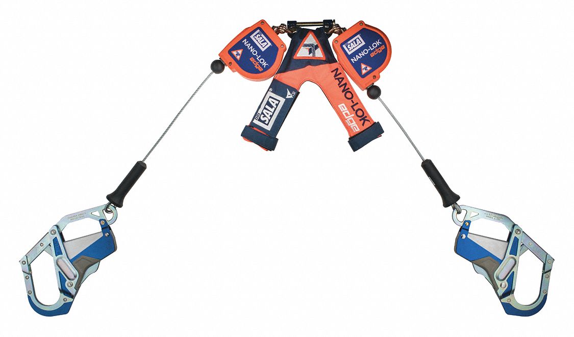 DBI-SALA SELF-RETRACTING LIFELINE, CSA, 2 LEG, VISUAL LOAD INDICATOR ...
