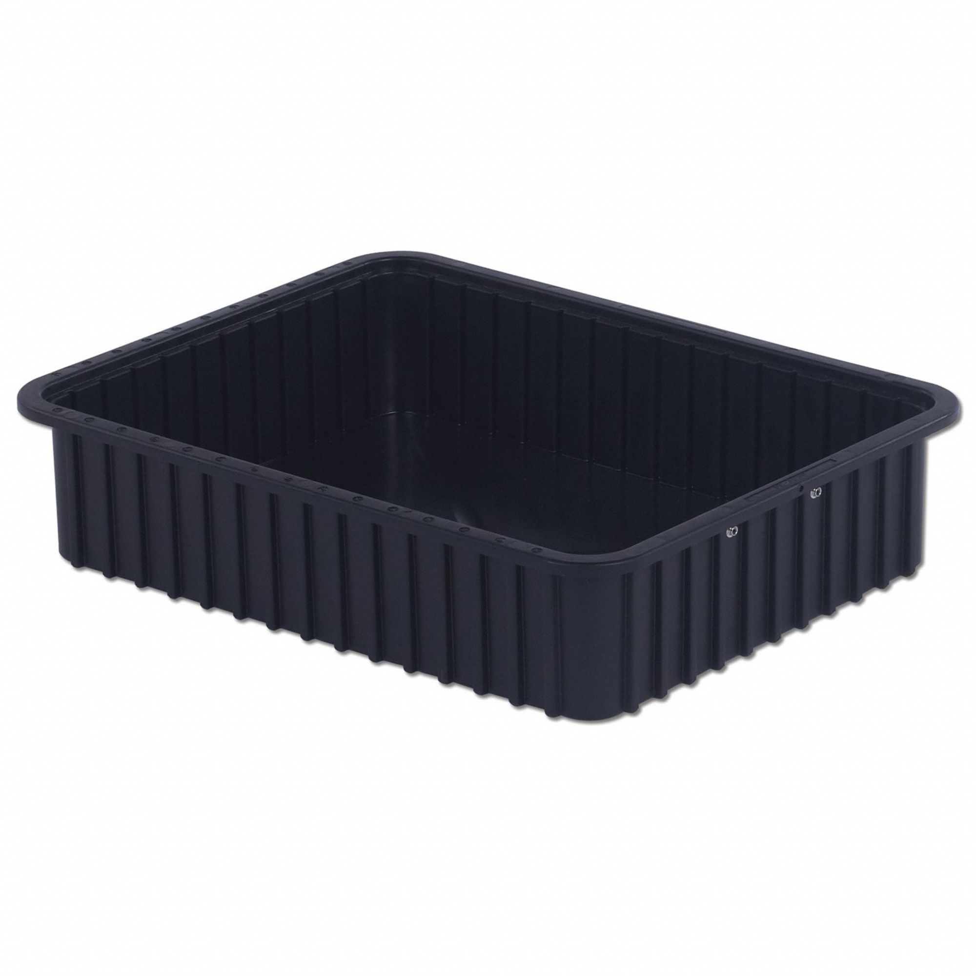 LEWISBINS Caja Divisora ESD , Negro , Altura Exterior 5" , Longitud ...