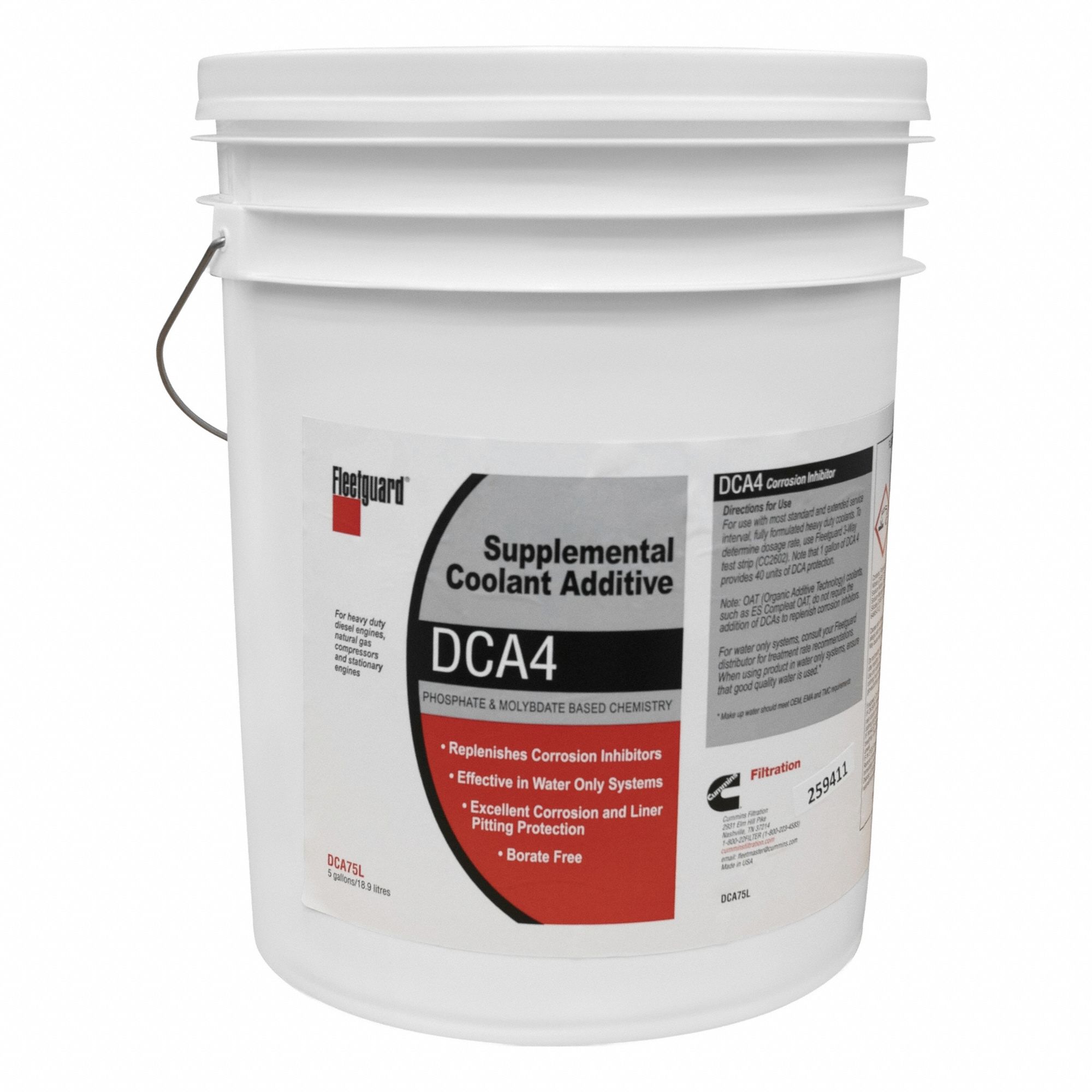 FLEETGUARD, Coolant Additive, Coolant, Coolant Additive - 887JT2|DCA75L ...
