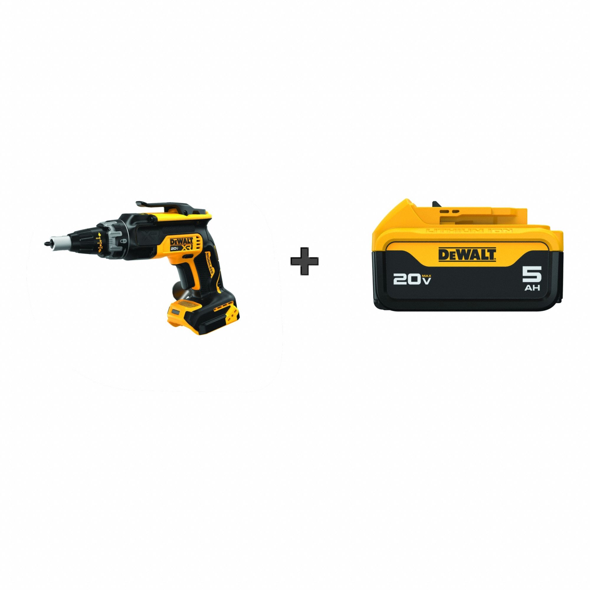 DEWALT, 1/4 in Drive Size, 1,825 in-lb, Screwgun Kit - 443PW9|DCF630B ...