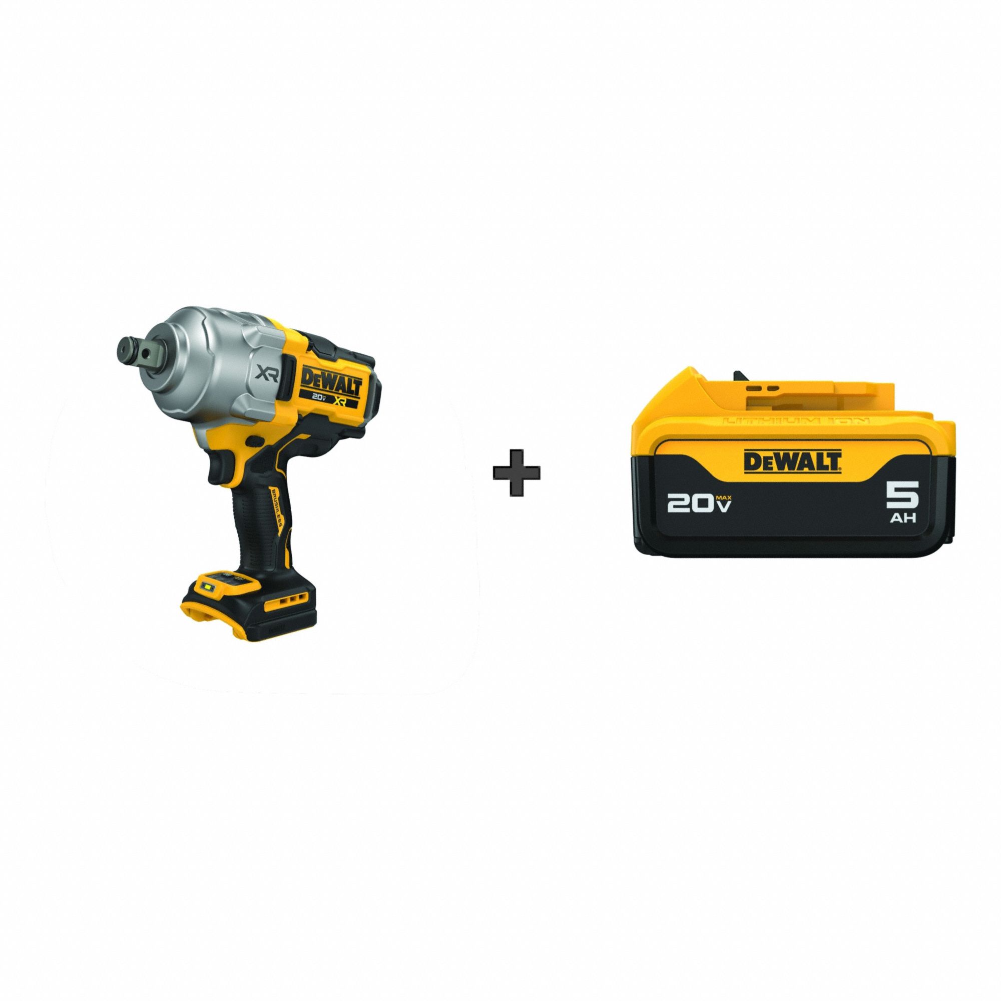 DEWALT, 3/4 in Drive Size, 1,420 ft-lb Fastening Torque, Impact Wrench ...