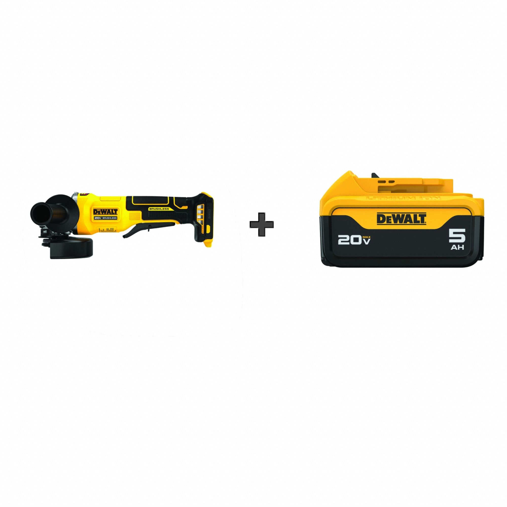 4 1/2 in Wheel Dia, Brushless Motor, Angle Grinder Kit - 443PN4|DCG408B ...