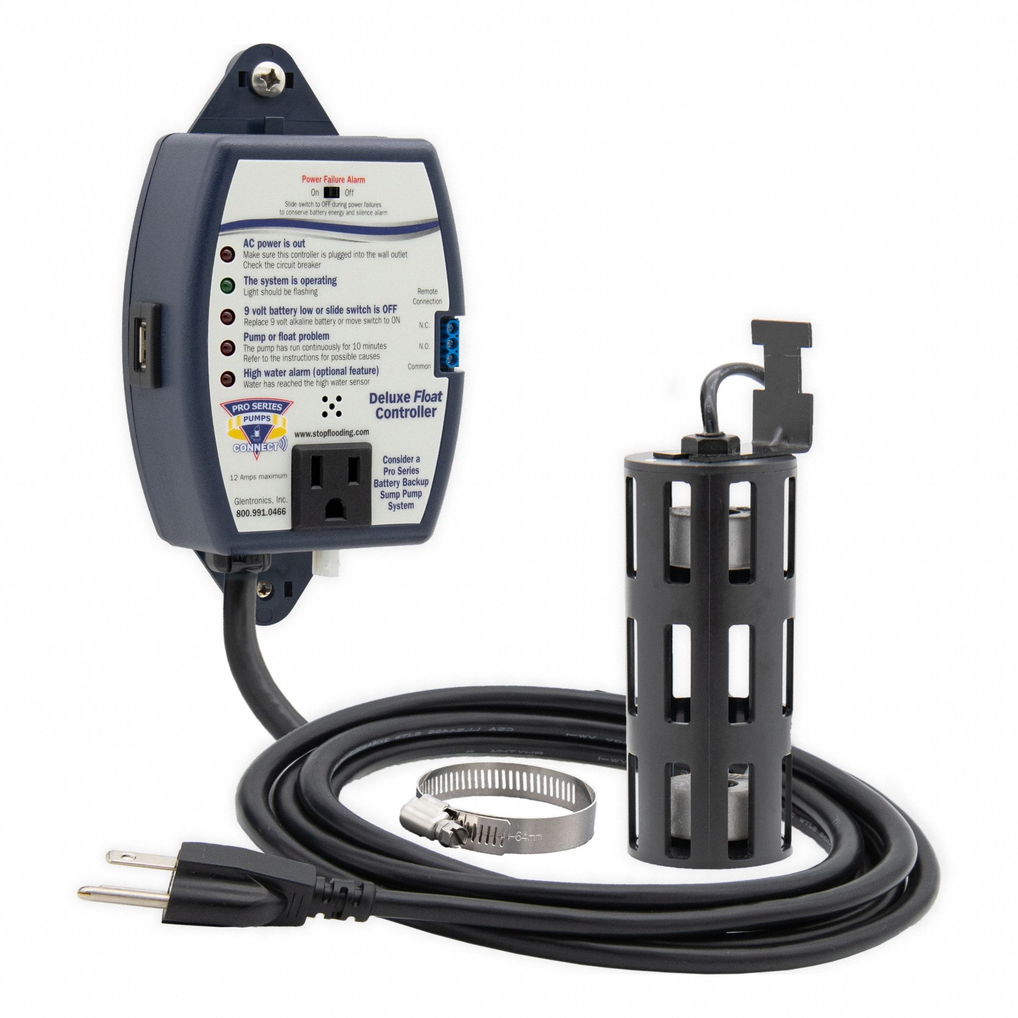 PRO SERIES PUMPS, 115V AC, 12 A, Deluxe Dual Float Controller - 858XG1 ...