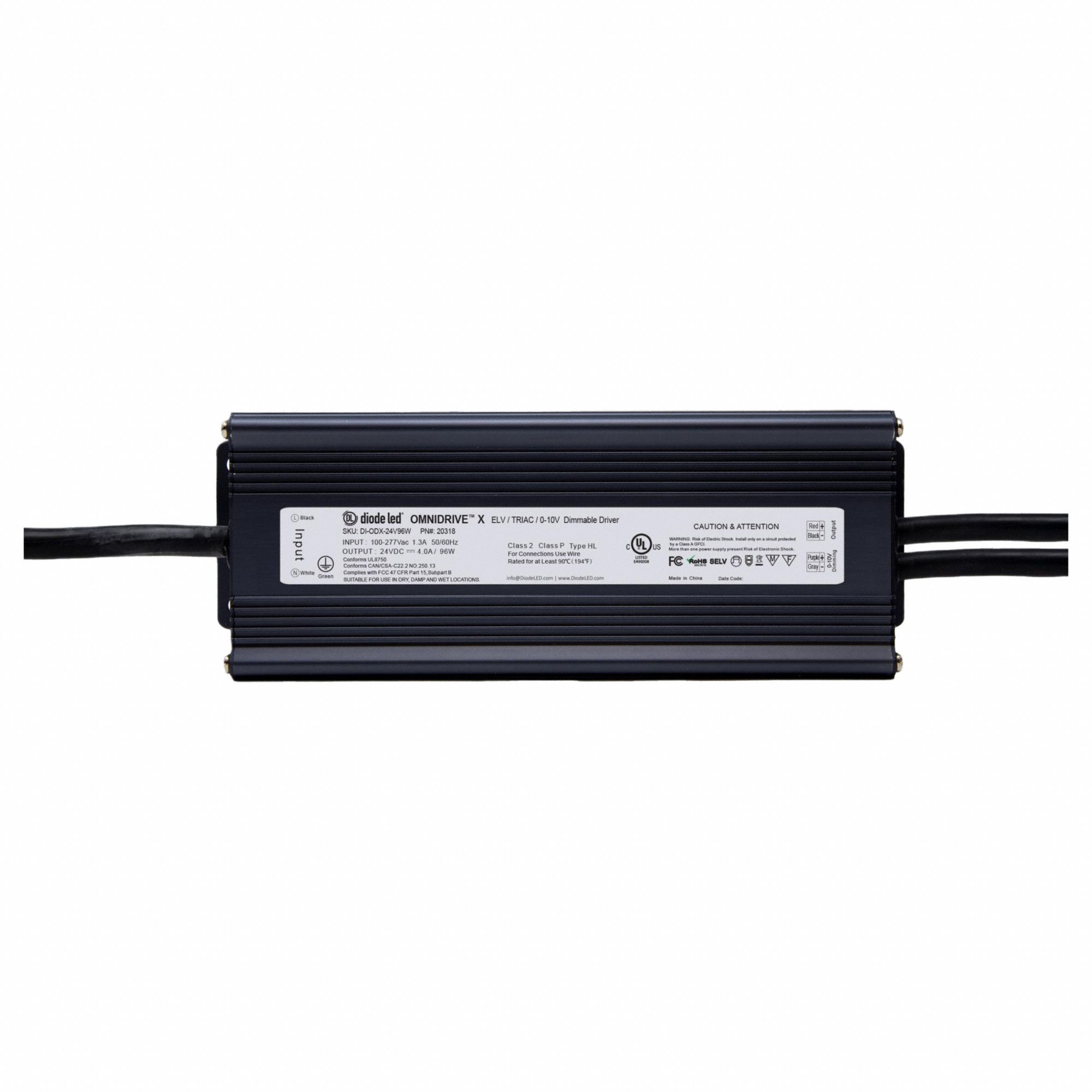 96 W Power Output, 120 to 277V AC, LED Dimmable Driver - 820ER2|DI-ODX ...