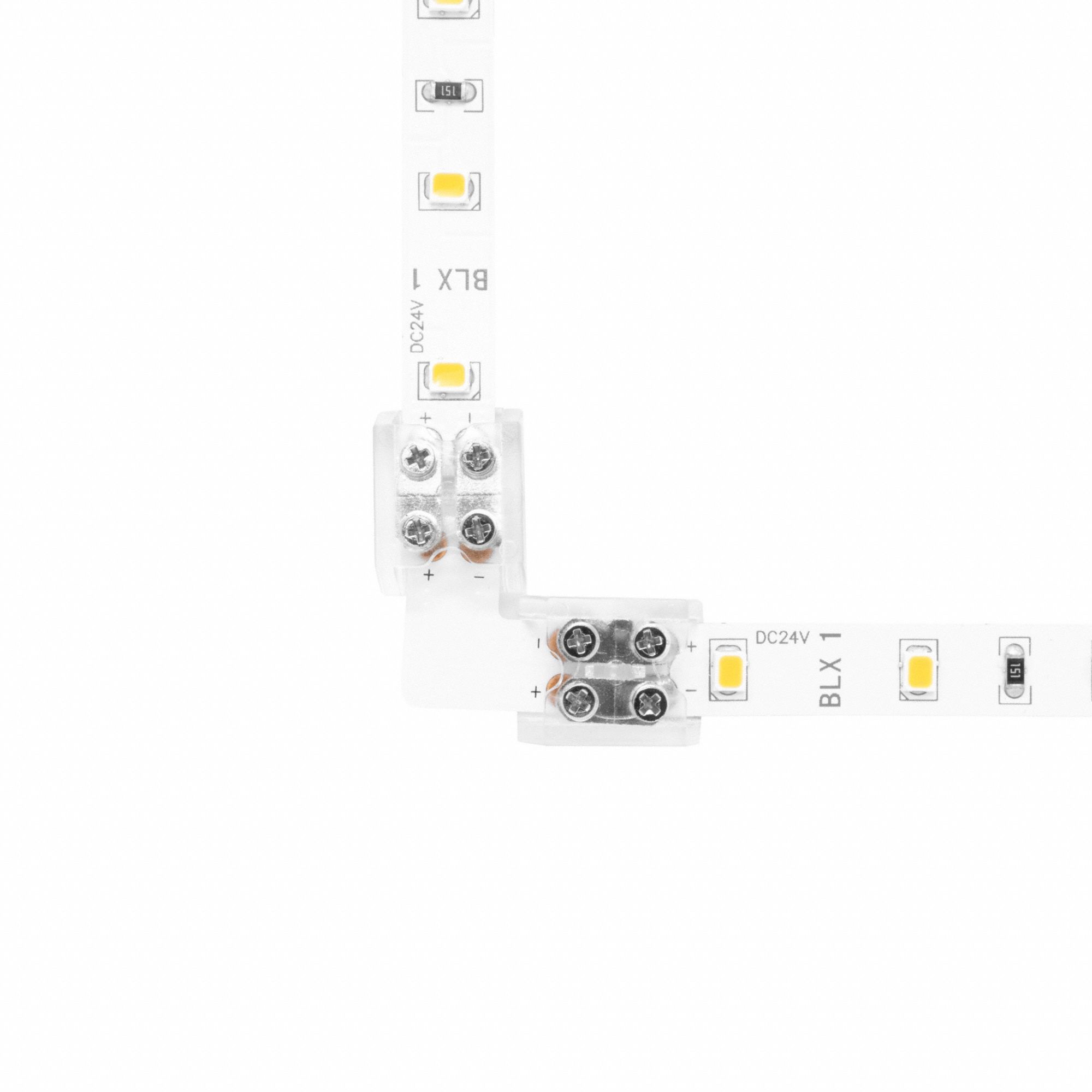 1.3 in Lg, 90° Corner Connector/Screw Terminal/Tape-to-Tape, 90° Tape ...