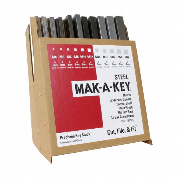 Metric, Straight Key Stock Assortment, Key Stock Assortment - 810Z35 ...