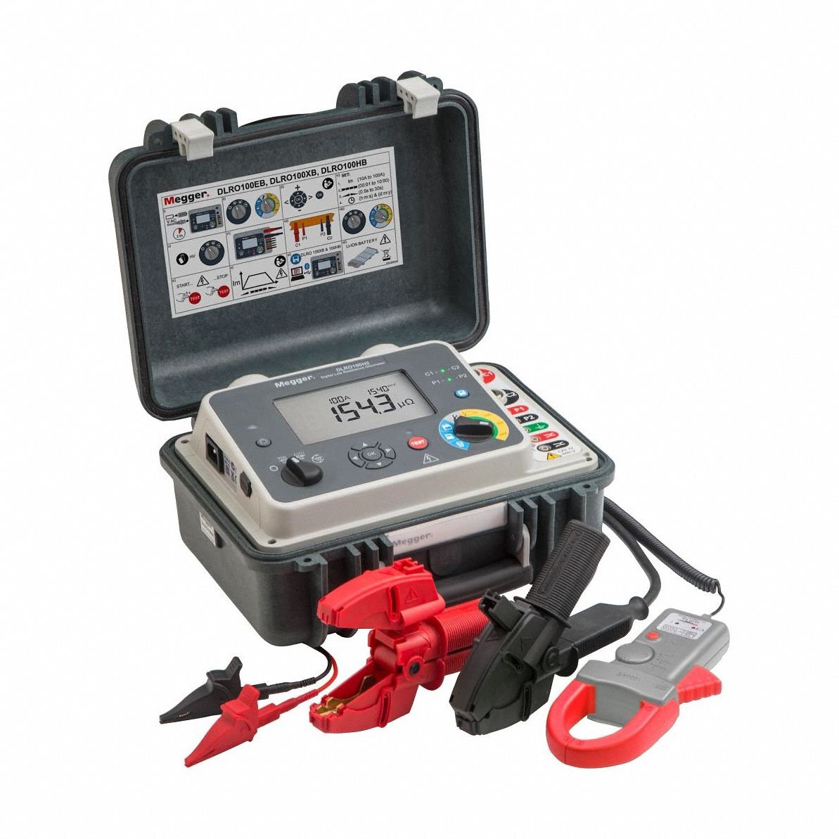 MEGGER, CAT IV, 1.999 ohm Max Insulation Resist, Micro and Milli ...