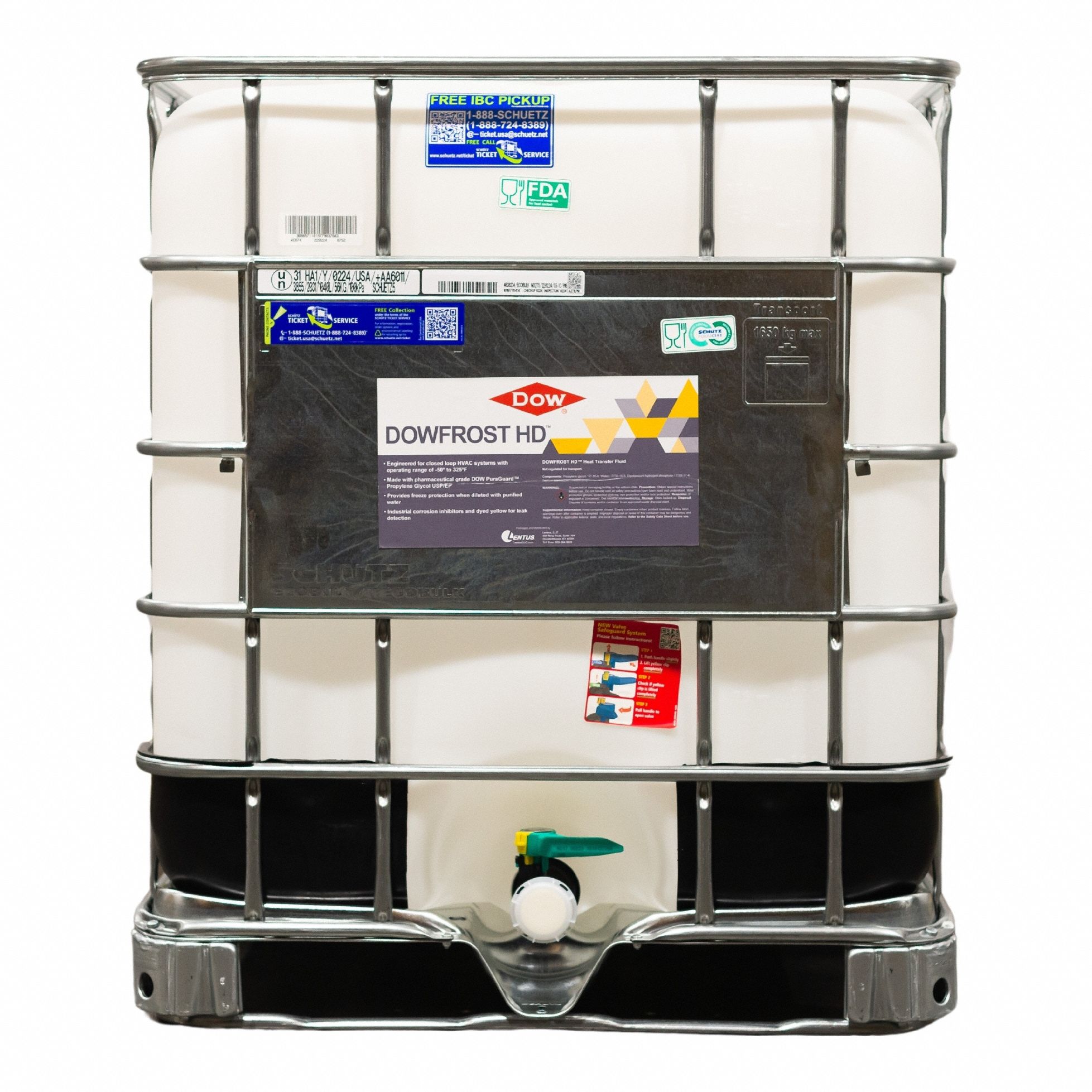 DOWFROST, DOWFROST HD, 35% Concentration, Heat Transfer Fluid - 878PF1 ...