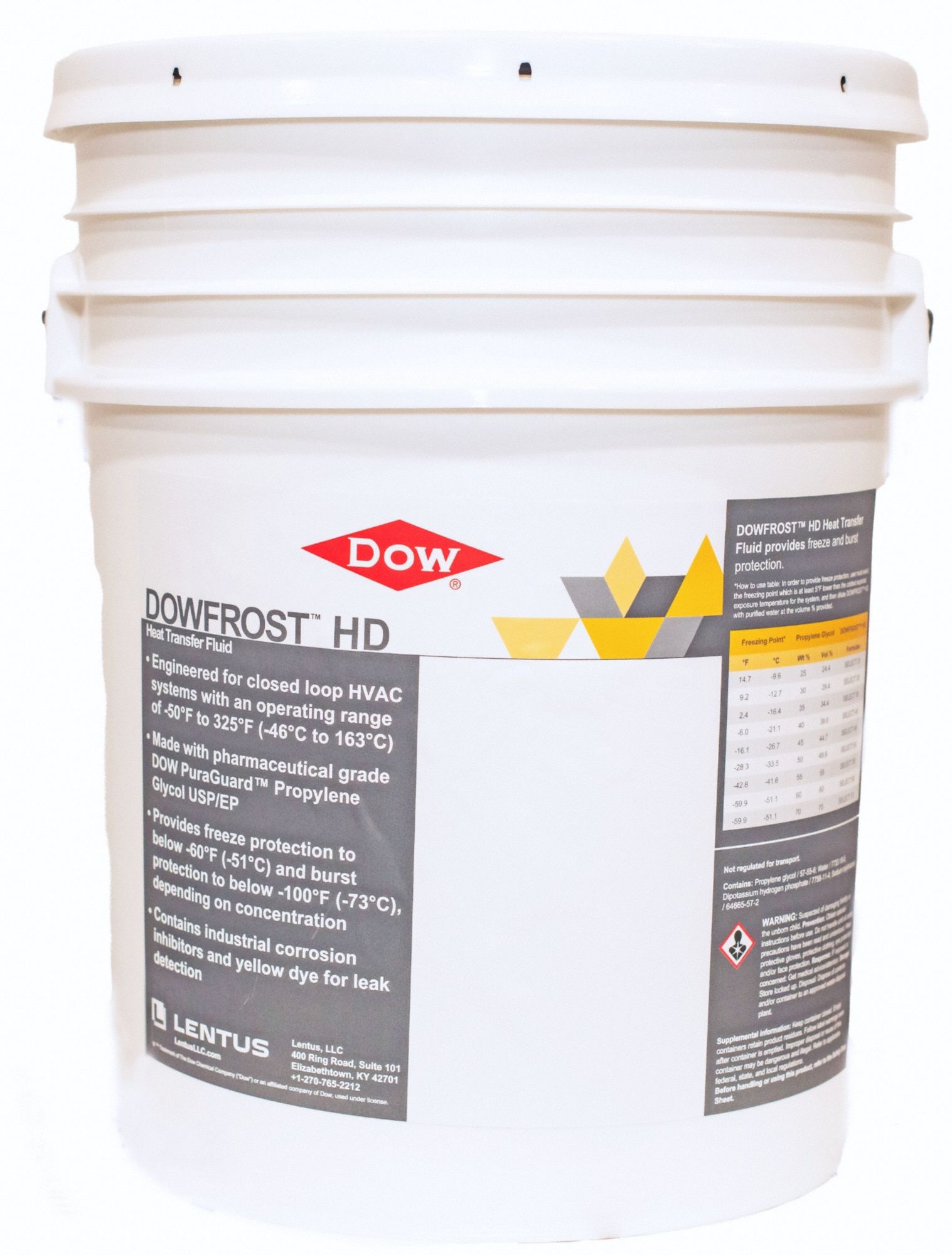 DOWFROST, DOWFROST HD, 30% Concentration, Heat Transfer Fluid - 878PF6 ...
