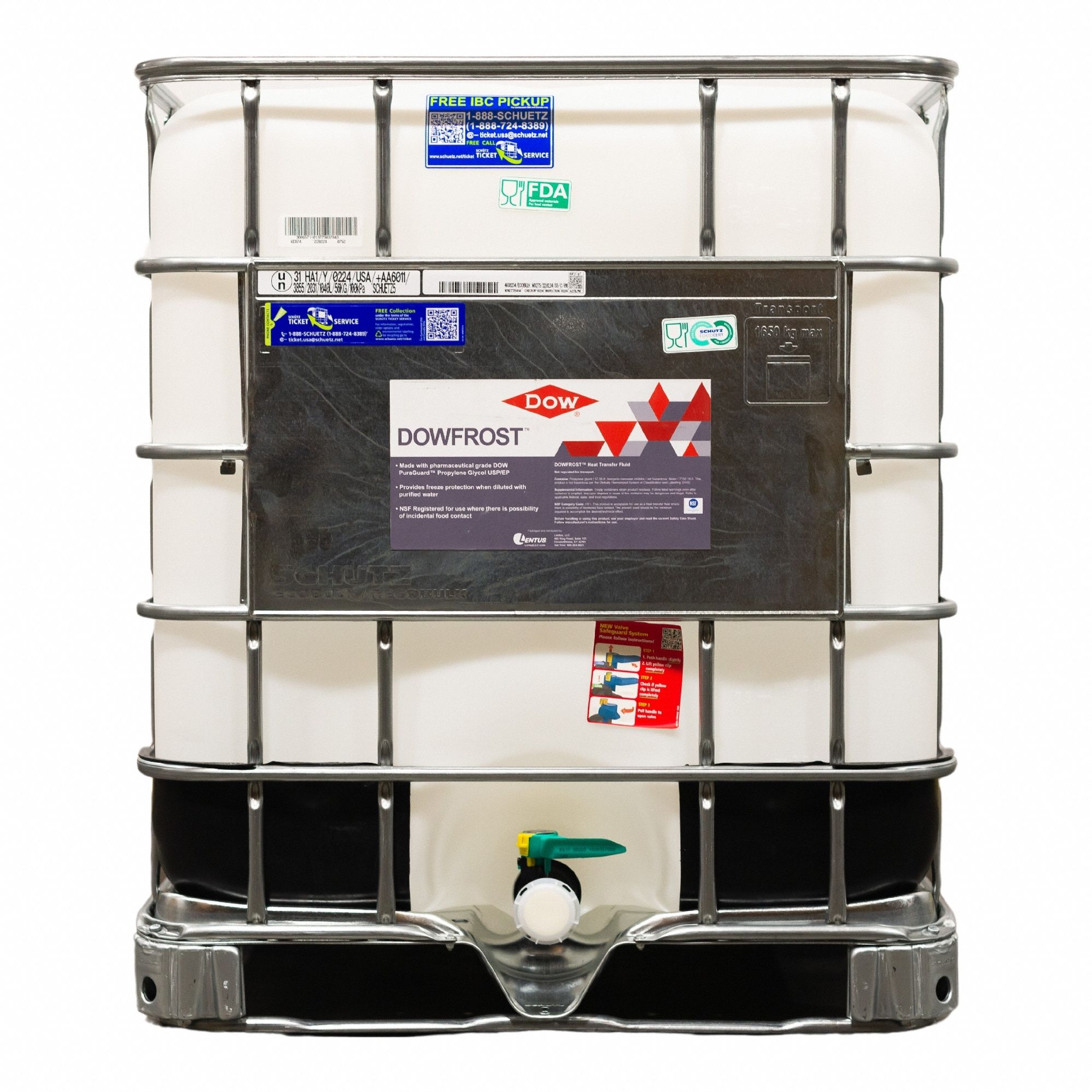 DOWFROST, DOWFROST, Food Safe, Heat Transfer Fluid - 878PF8|9990522 ...