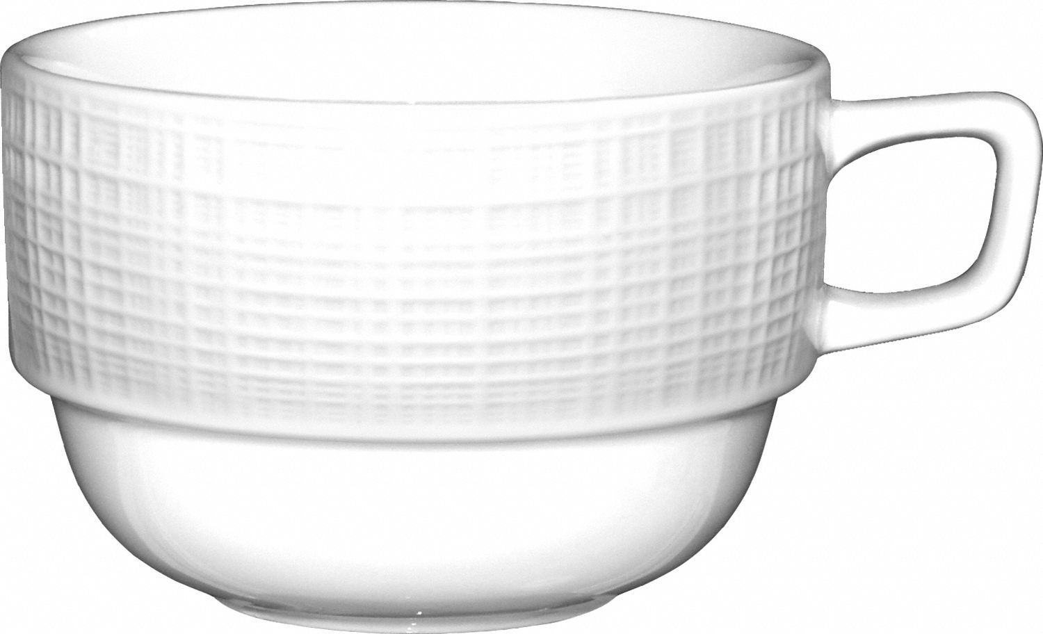 ITI, 3 1/2 fl oz Capacity, Porcelain, Porcelain BW A.D. Cup,3.5oz,PK36 ...
