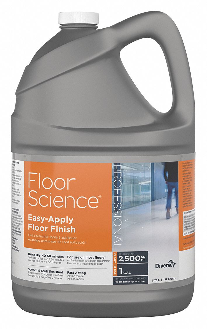 FLOOR SCIENCE FLOOR FINISH,EASY APPLY,3.78 L,CASE 4 - 12849 ...