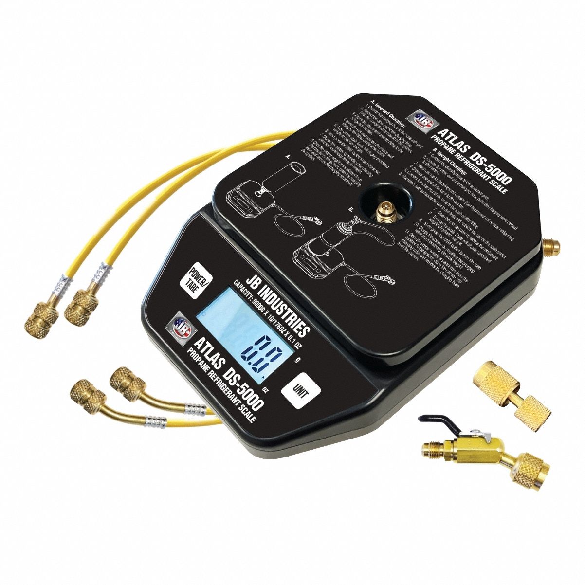 JB INDUSTRIES, 11 lb Max, Built-In Display, Charging Scale Kit - 808Z29 ...