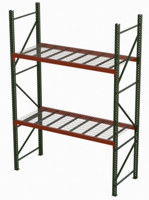 HUSKY RACK & WIRE, 126 in x 42 in x 16 ft, 16 ga Beams, Pallet Rack ...