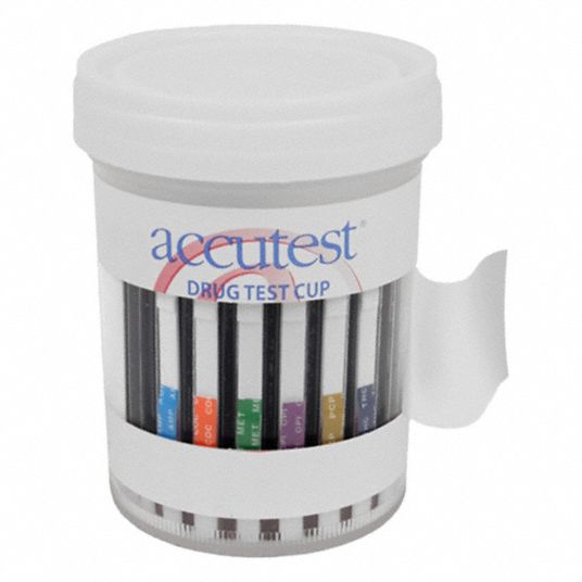 ACCUTEST, 25 Tests, AMP/COC/OPI/PCP/THC, Urine Drug Test Kit - 54WH41 ...