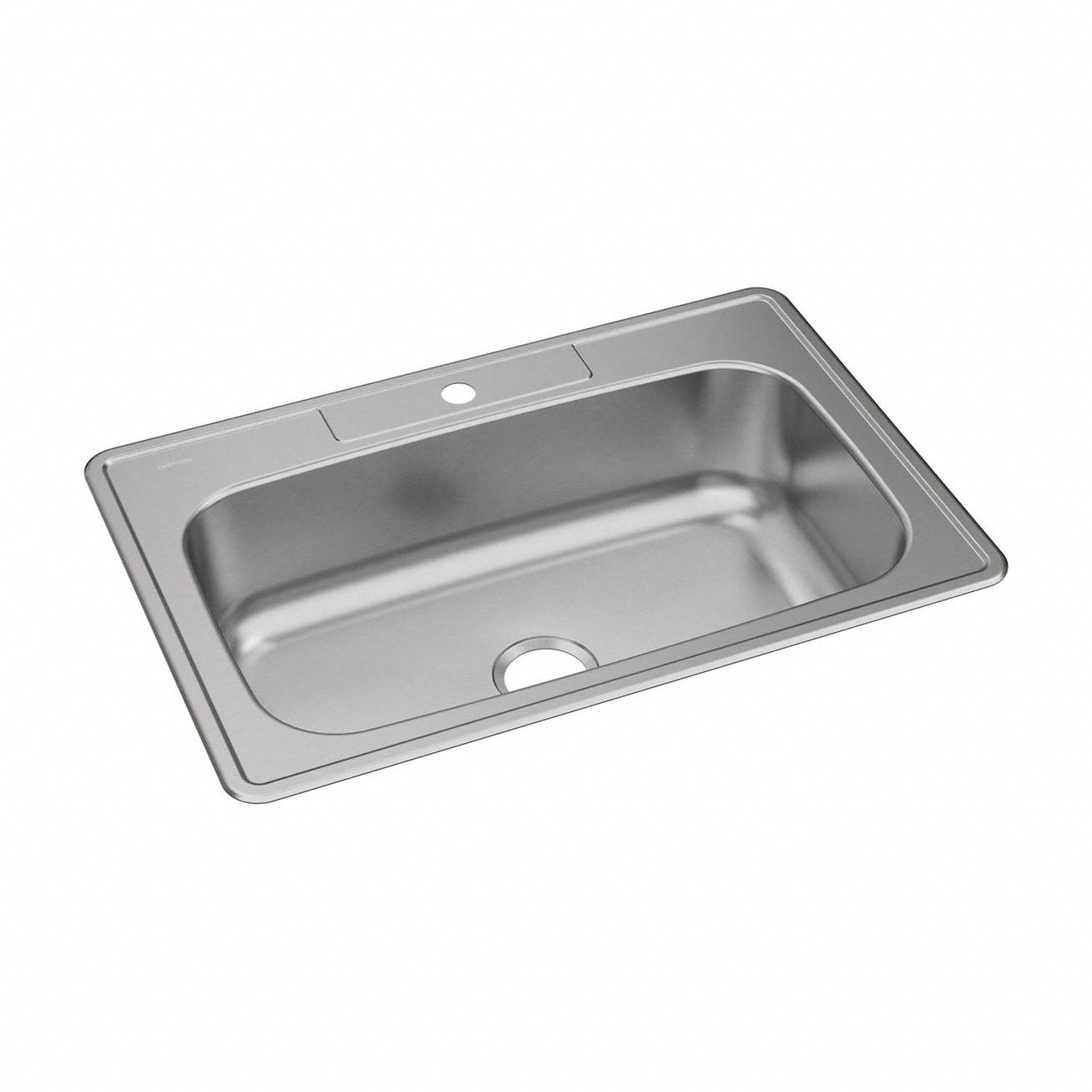 DAYTON, 33 in Overall Lg, 22 in Overall Wd, Sink - 877F36|DSE13322 ...