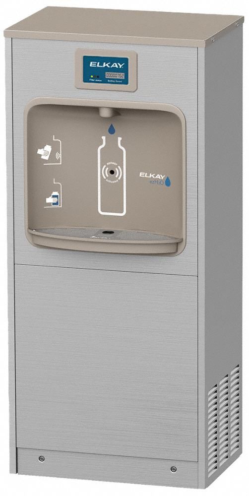 ELKAY, Freestanding, 8 gph @ 50°F, Bottle Filling Station - 902W61 ...