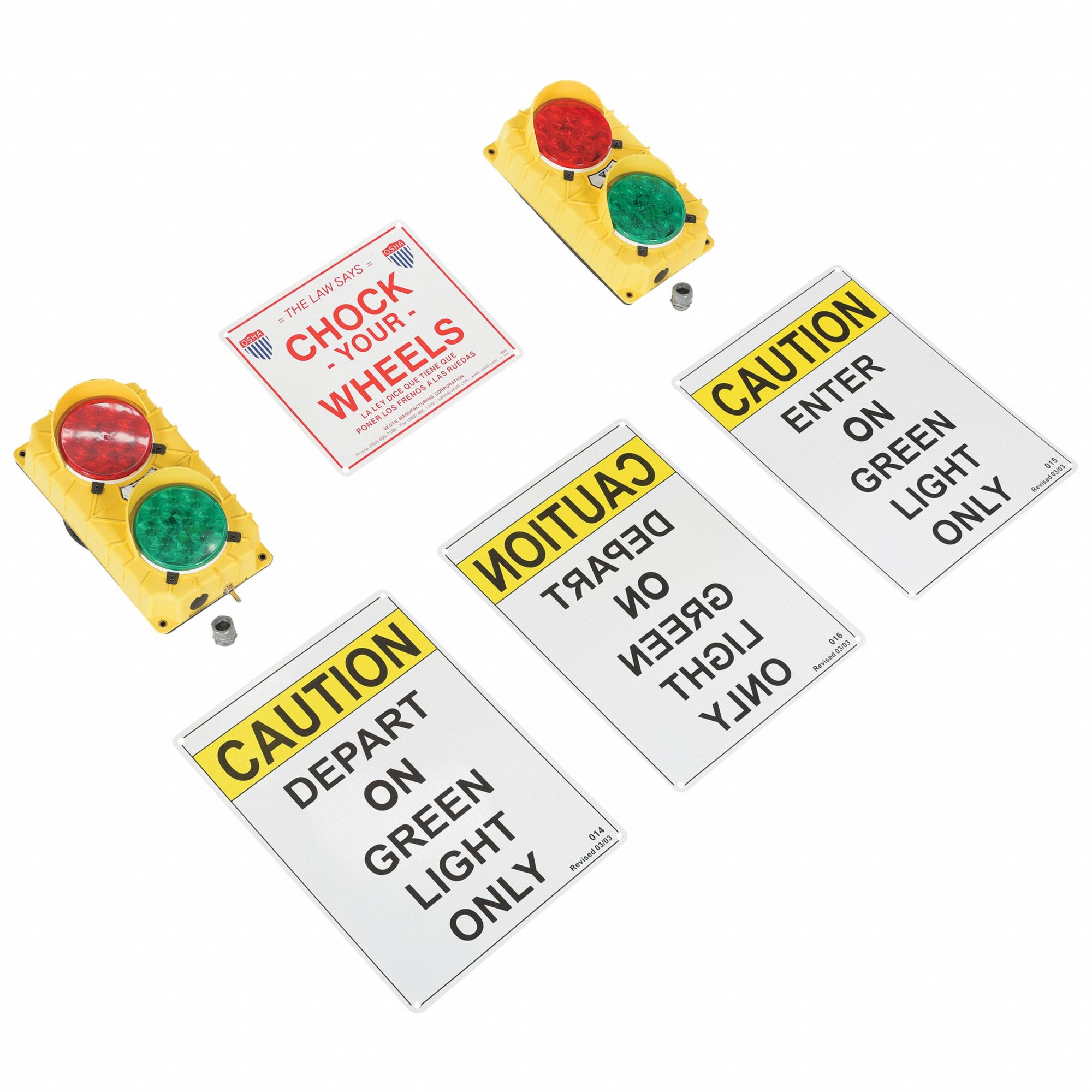 Traffic System Stop/Go Set,12V,LEd - Grainger